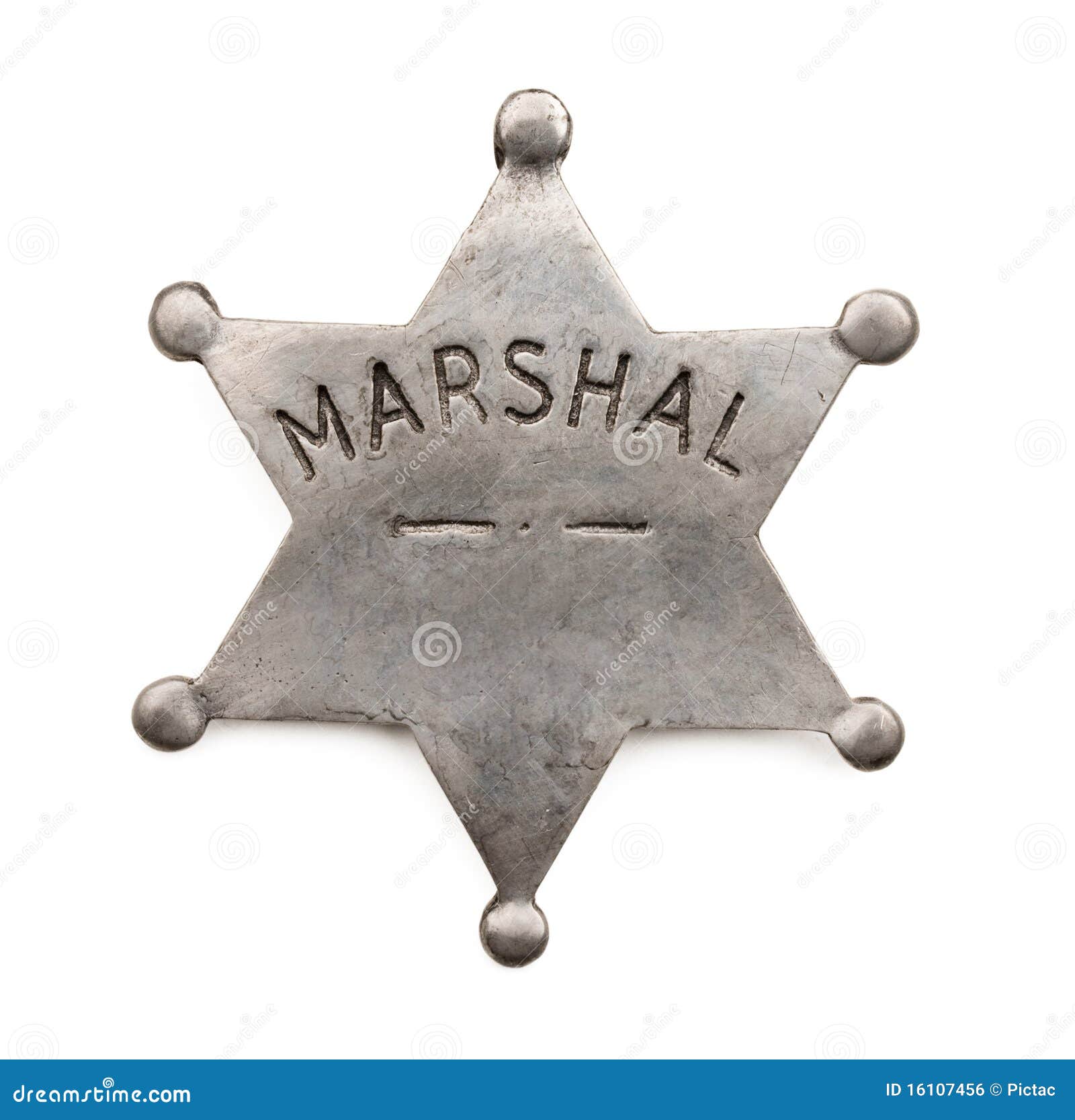 Vintage marshal badge stock photo. Image of emblem, classic - 16107456