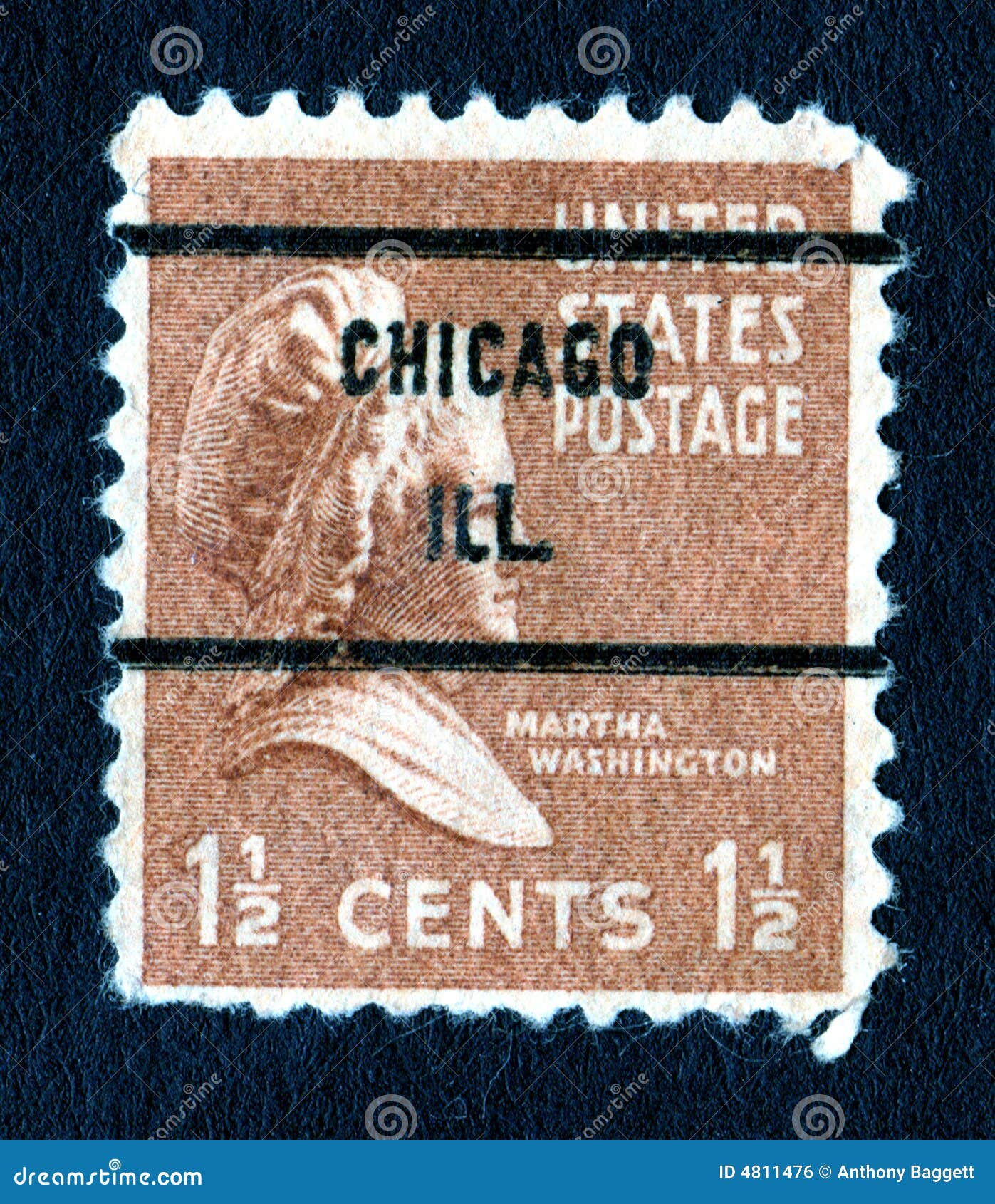 Vintage Martha Washington USA 1.5c Postage Stamp Editorial Photo ...