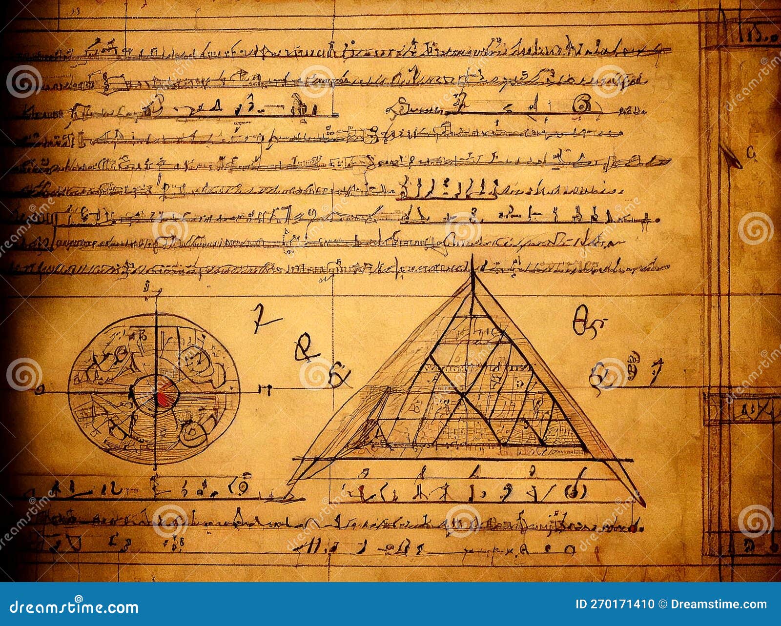 A Vintage Mathematics Background With Hand-drawn Equations, Formulas ... A Vintage Mathematics Background With Hand-drawn Equations, Formulas ...
