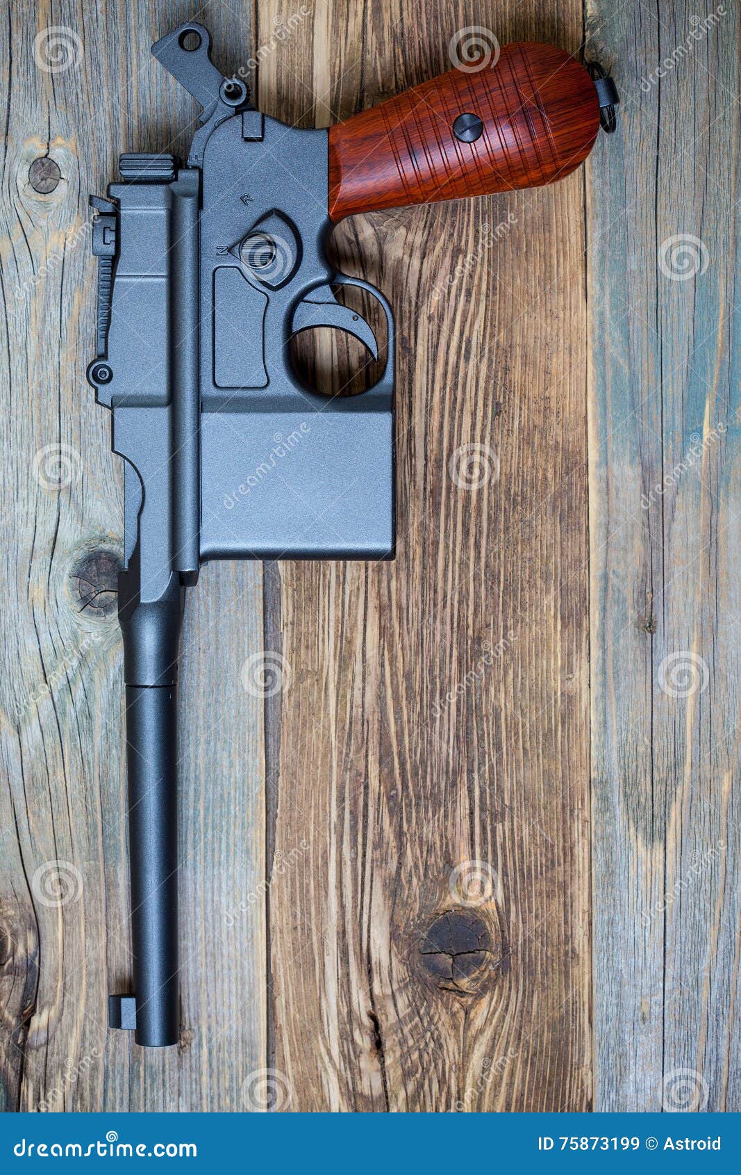 Vintage Mauser Submachine Gun Stock Image | CartoonDealer.com #75873199