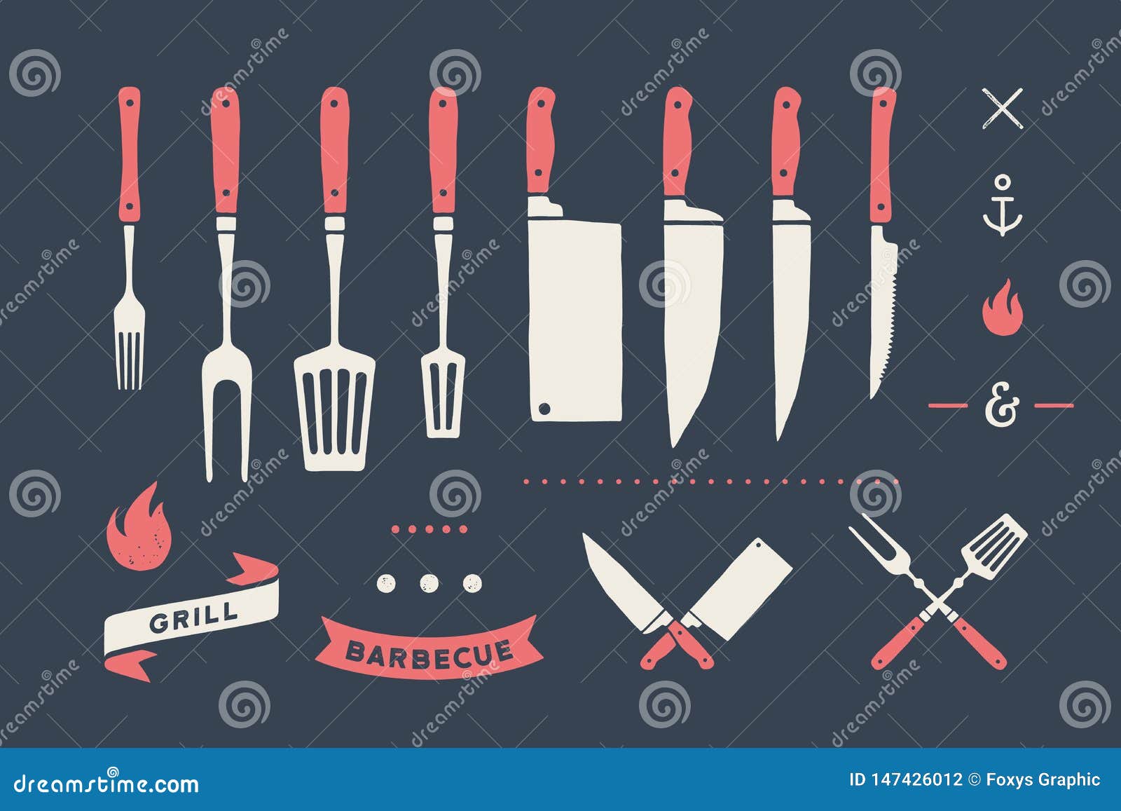 Vintage Meat Store And Butchery Badge, Label, Logo Vector Illustration ... Vintage Meat Store And Butchery Badge, Label, Logo Vector Illustration ...
