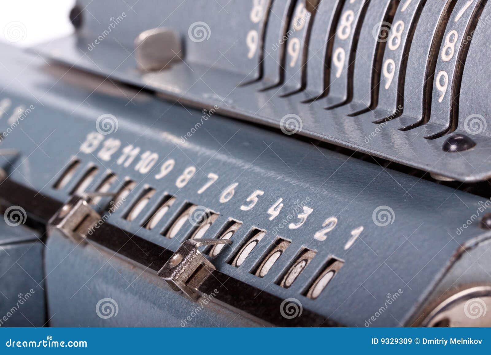Mechanical Adding Machine Stock Image | CartoonDealer.com #42180313