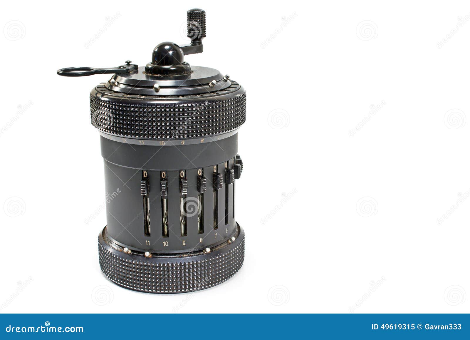 Vintage Mechanical Calculator Stock Image - Image of ancient, engine ...