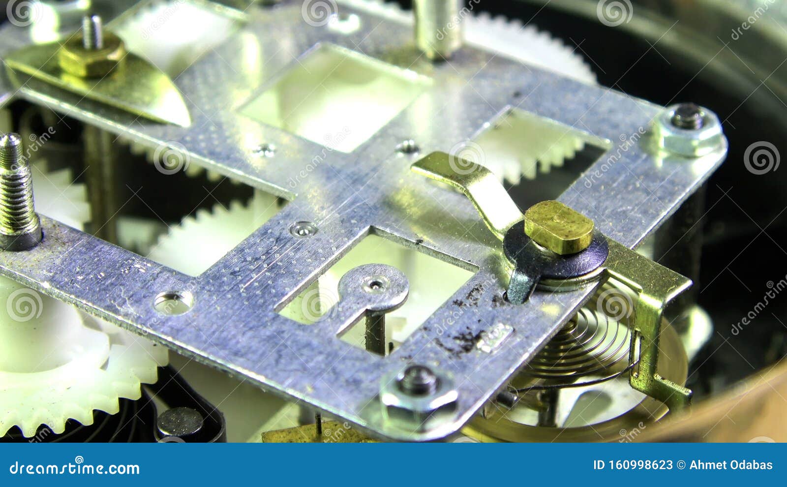 Vintage Mechanical Clock Mechanism Stock Video - Video of technical ...