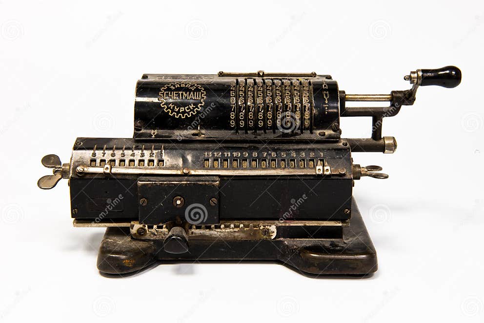 Vintage Mechanical Counting Machine Editorial Stock Image - Image of ...