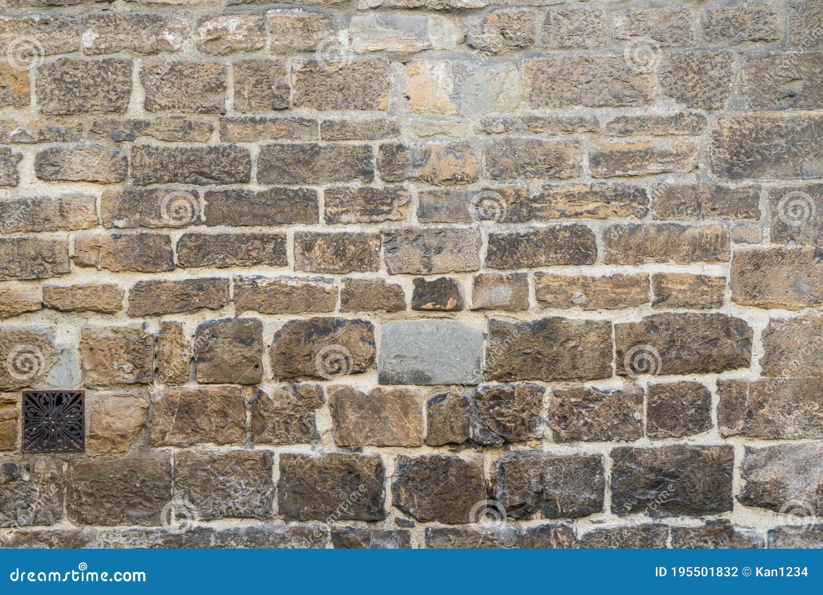 Vintage Medieval Brick Wall for Background and Texture Stock Photo ...