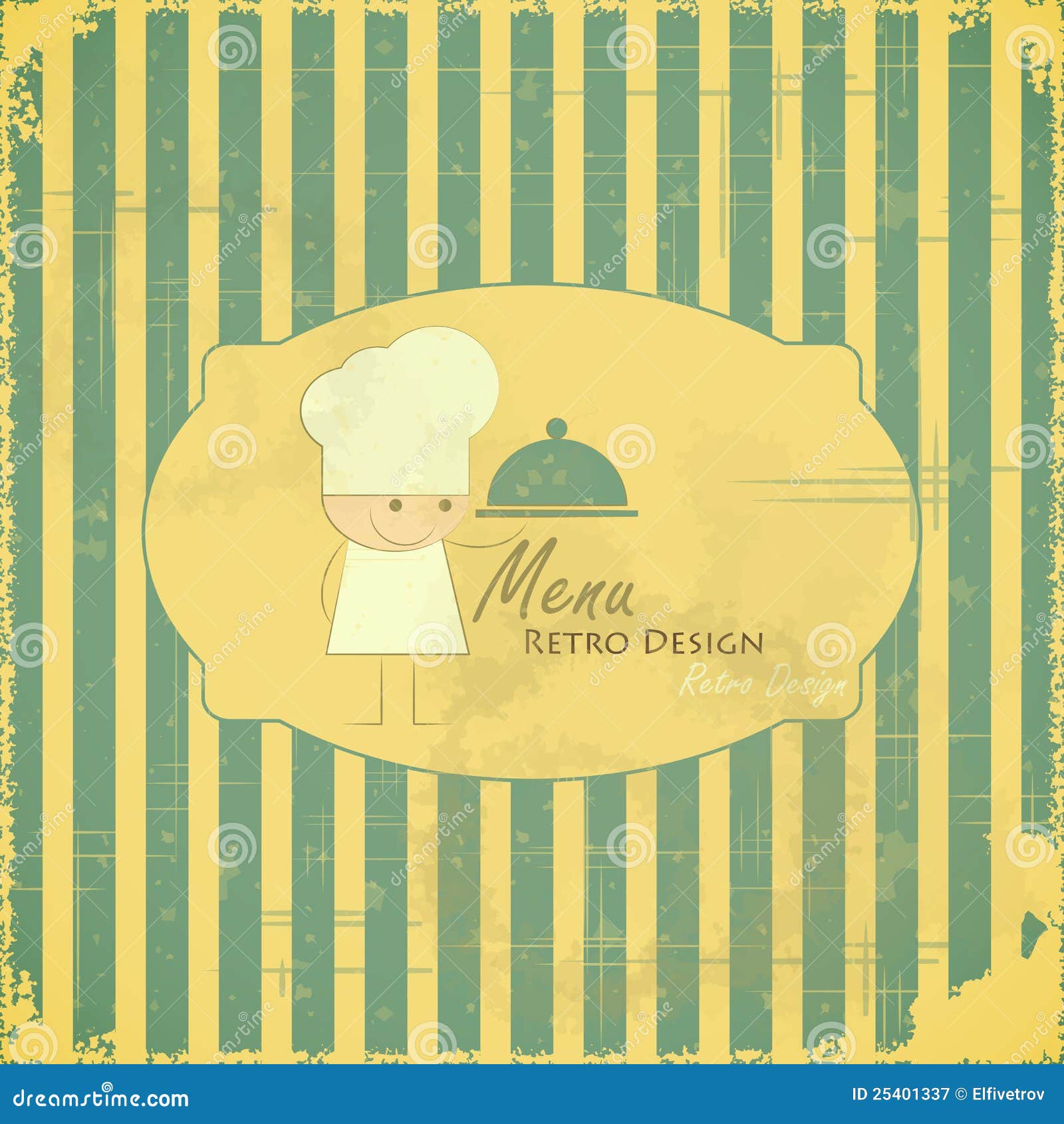 Vintage Menu Card with Chefs Stock Vector - Illustration of kids ...