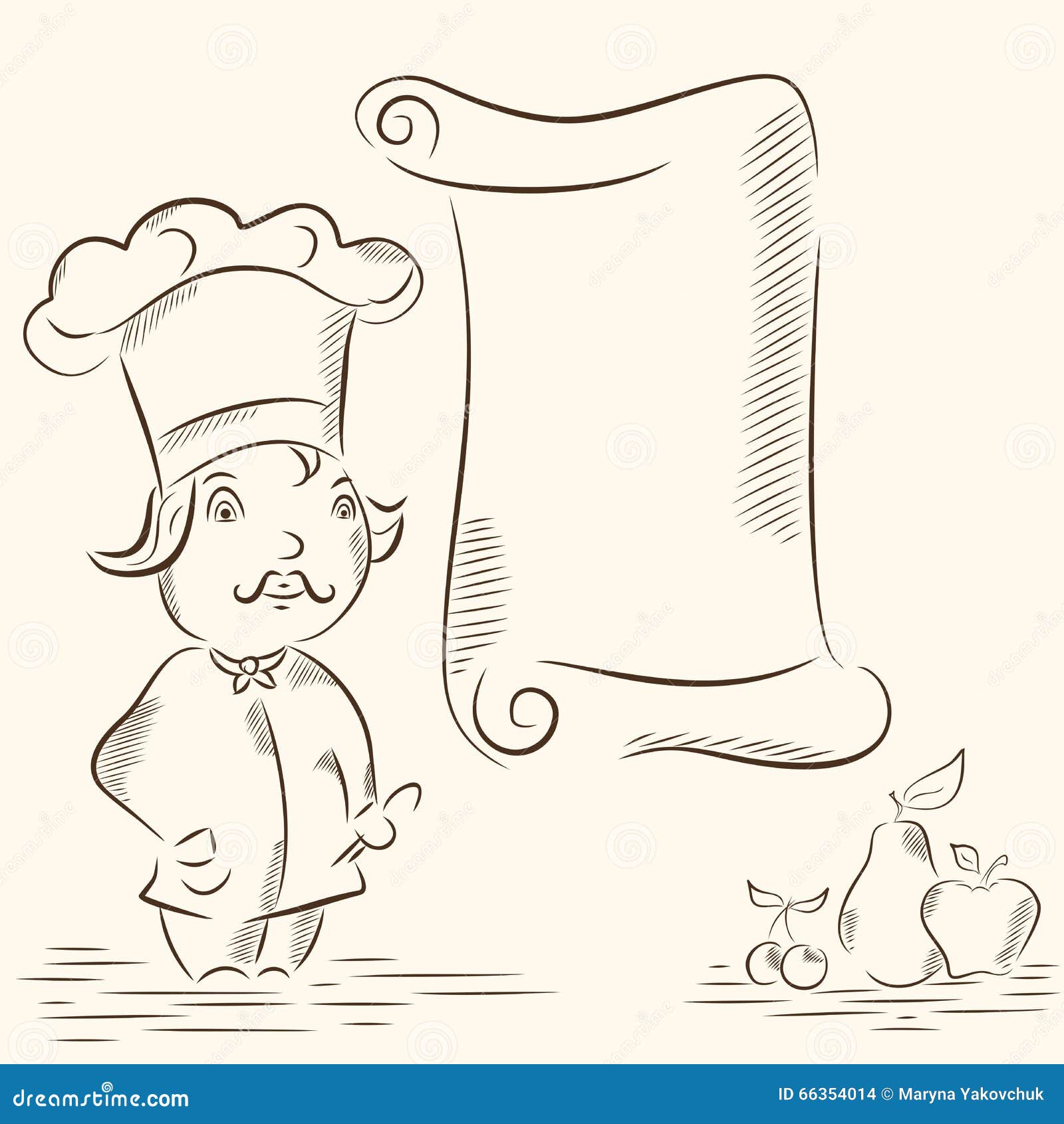 The vintage menu stock vector. Illustration of recipe - 66354014