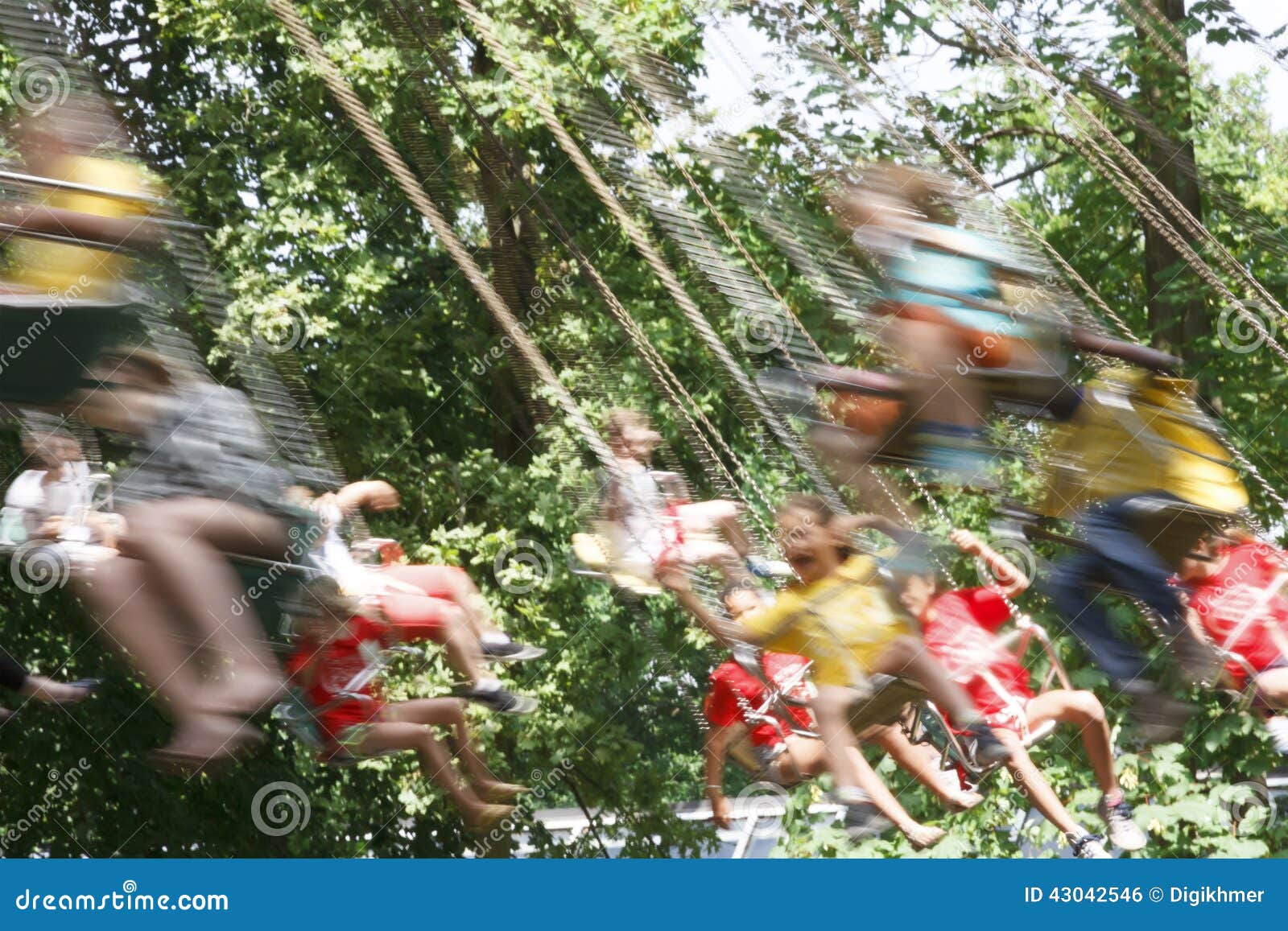Vintage Merry-go-round, Carousel In Motion Royalty-Free Stock Image ...