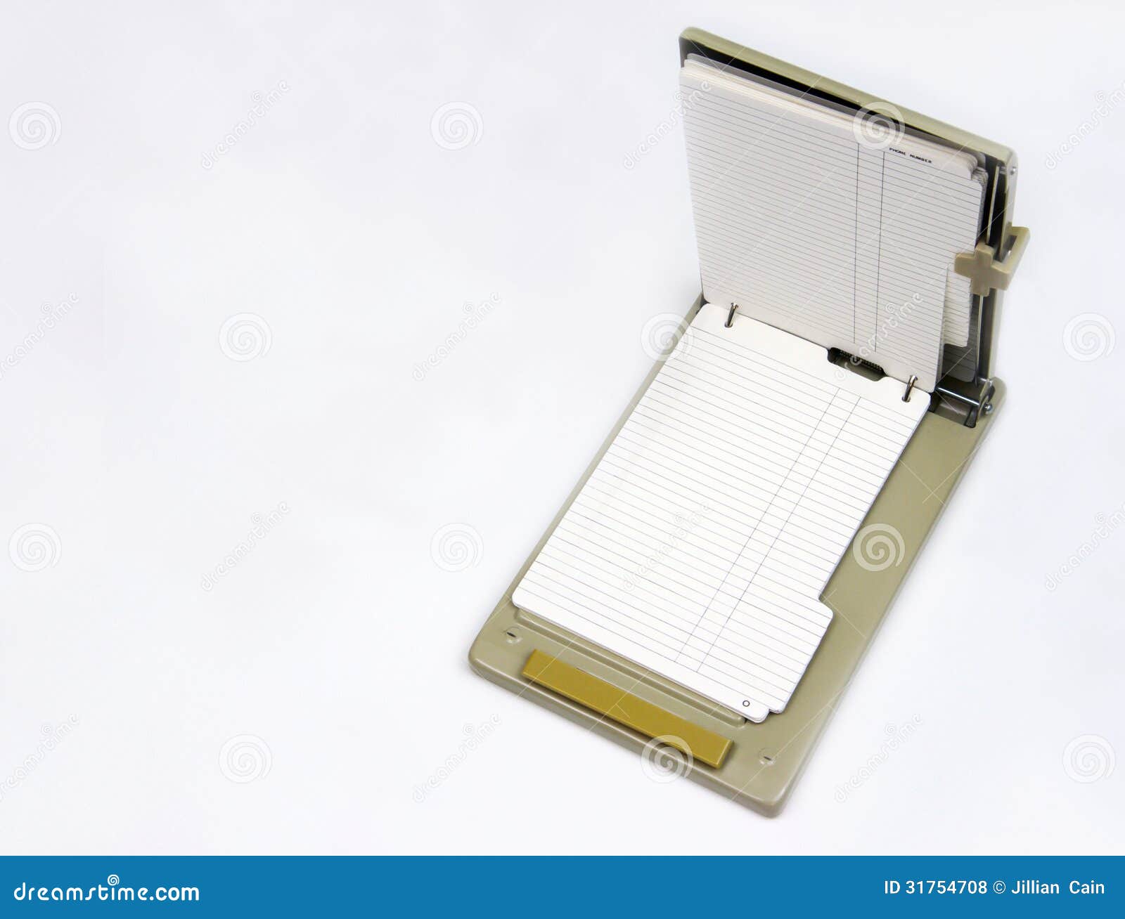 Vintage Metal Address Book (open) Stock Photo - Image of organizer ...