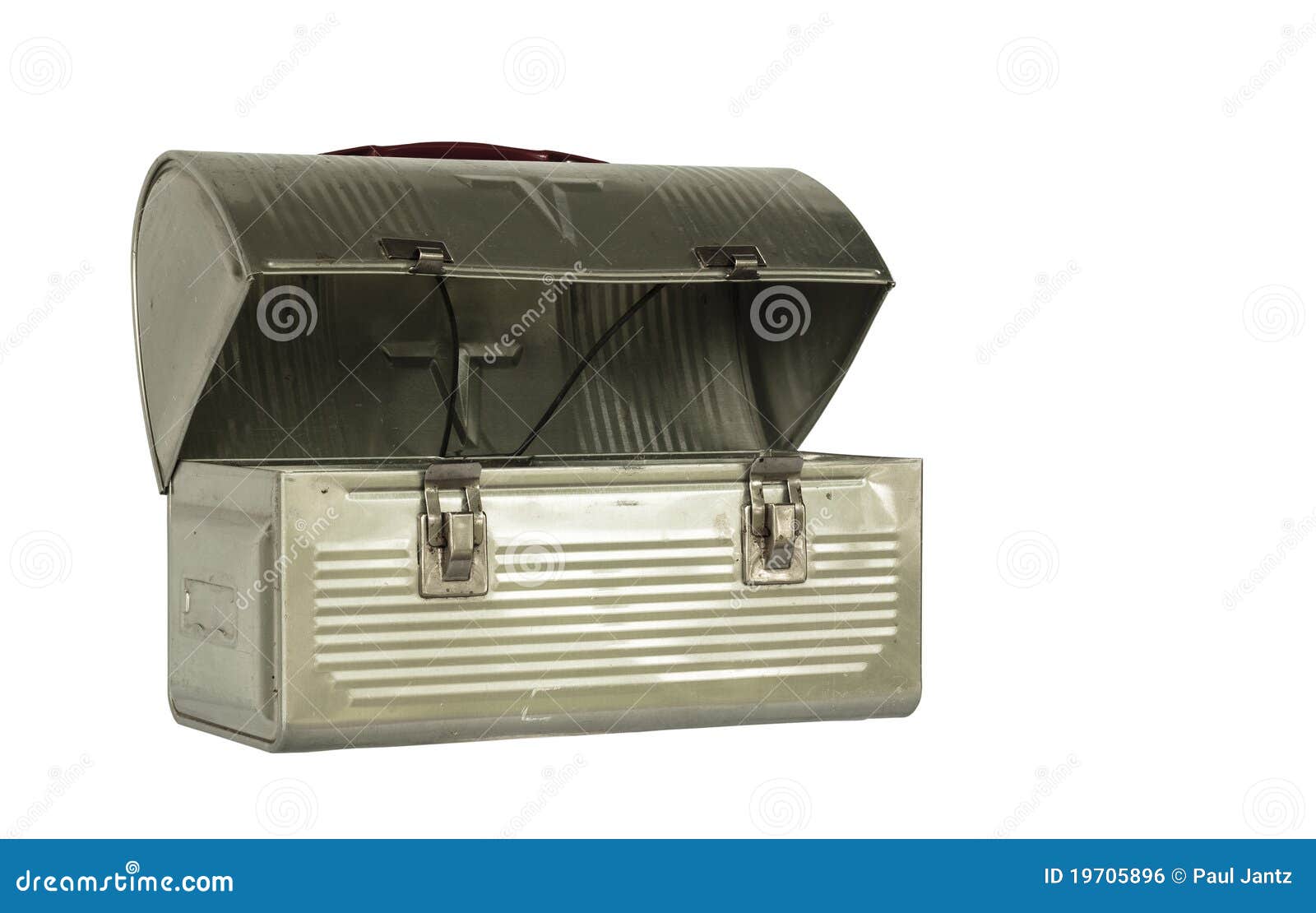 Vintage metal lunchbox stock photo. Image of isolated - 19705896