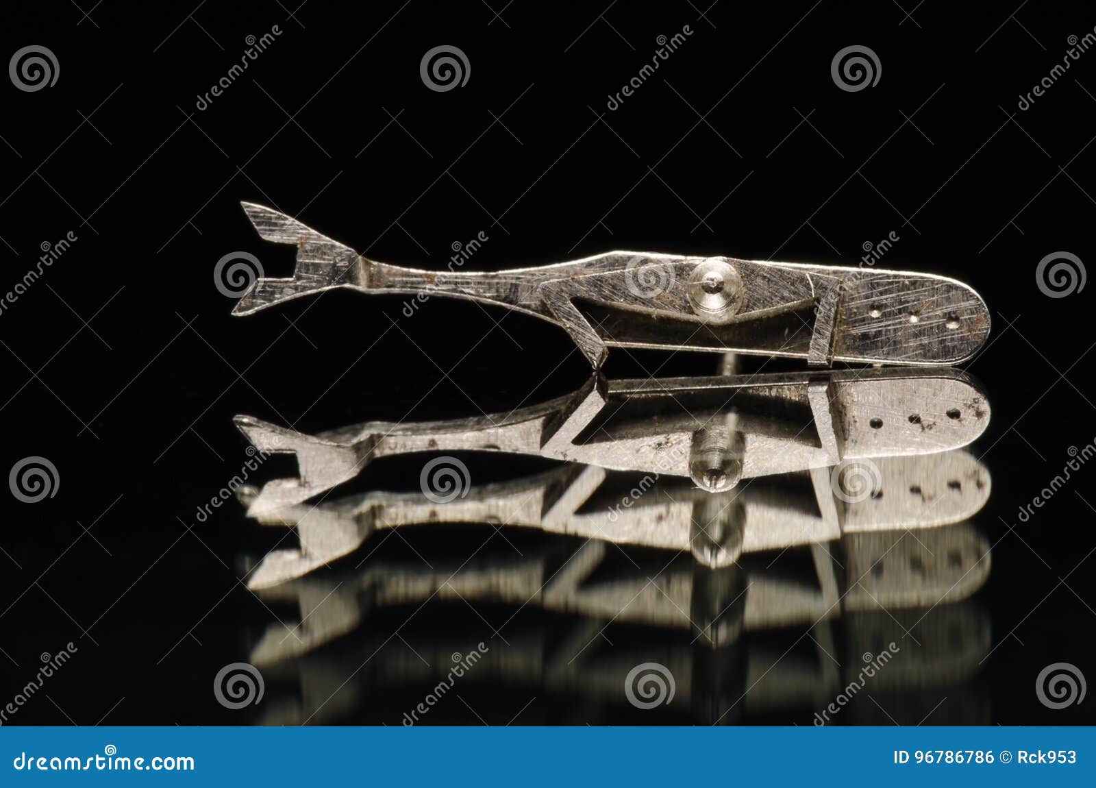 Vintage Metallic Right-Angle Pallet Fork Stock Photo - Image of pocket ...