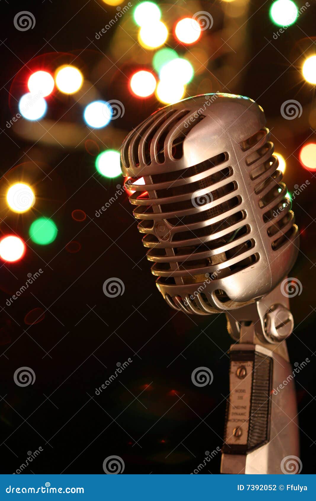 Vintage Microphone editorial photography. Image of audio - 7392052
