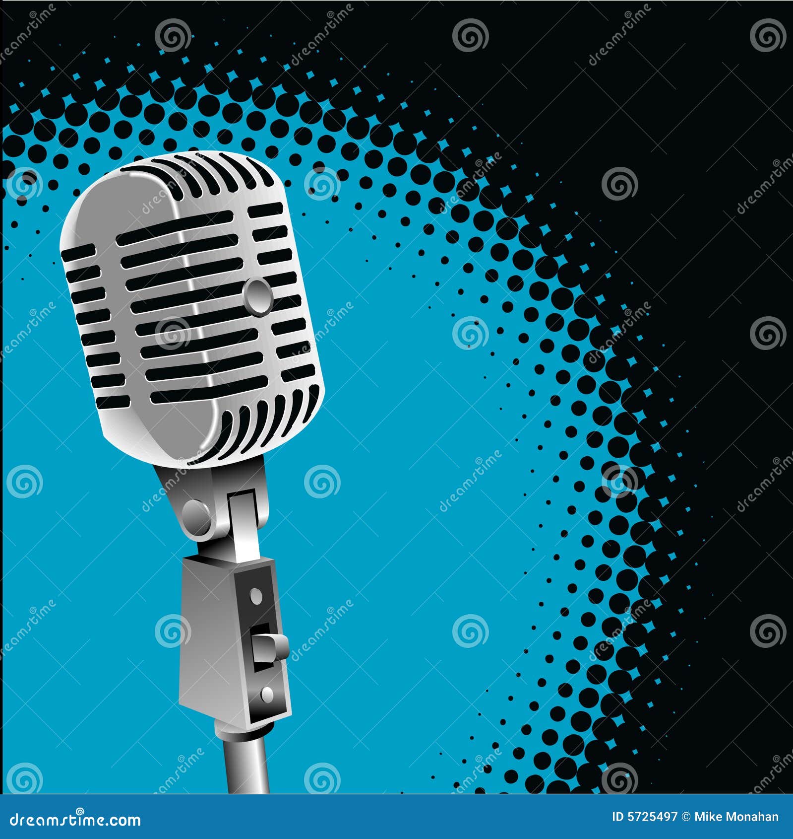 Vintage Microphone Stock Image | CartoonDealer.com #25461139