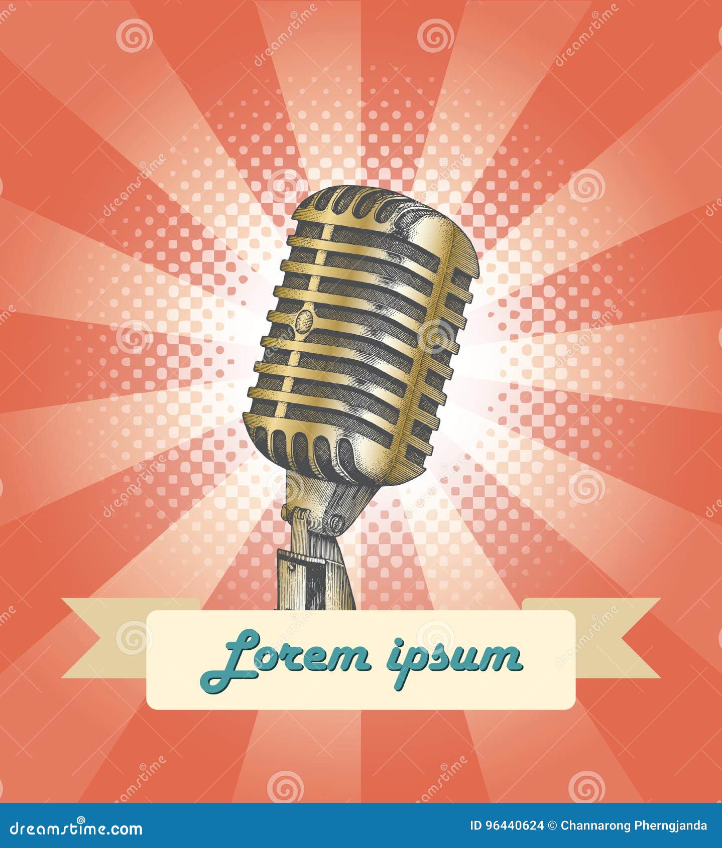 Microphone In Hand In A Shape Of Lightning, Rap Battle Rhymes Music ...