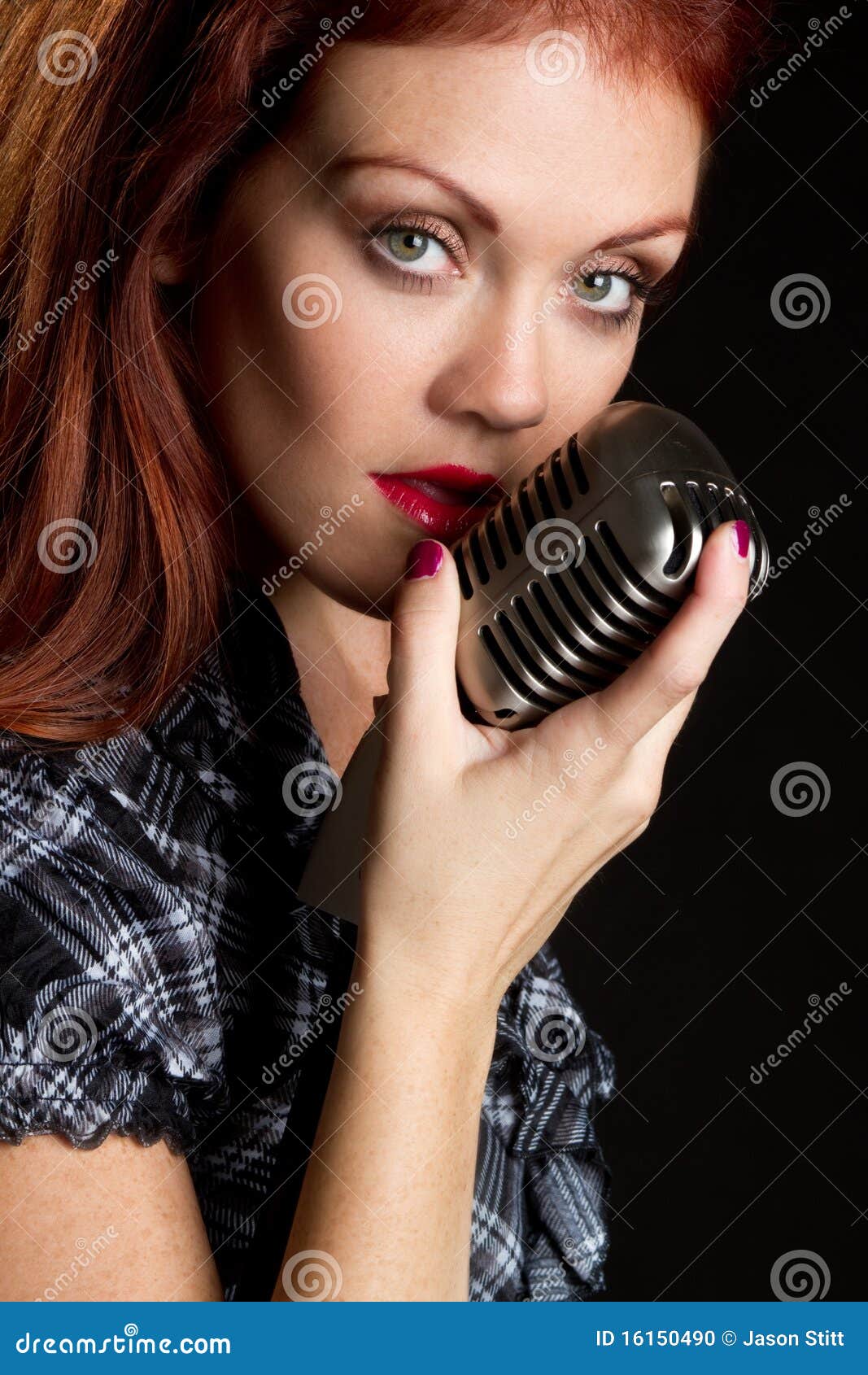 Vintage Microphone Singer stock photo. Image of elvis - 16150490