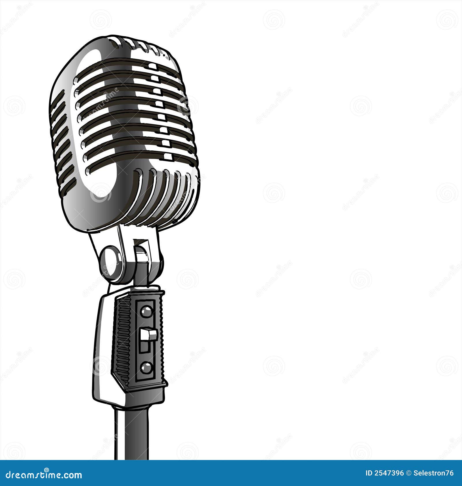 Vintage Microphone Vector Free Download