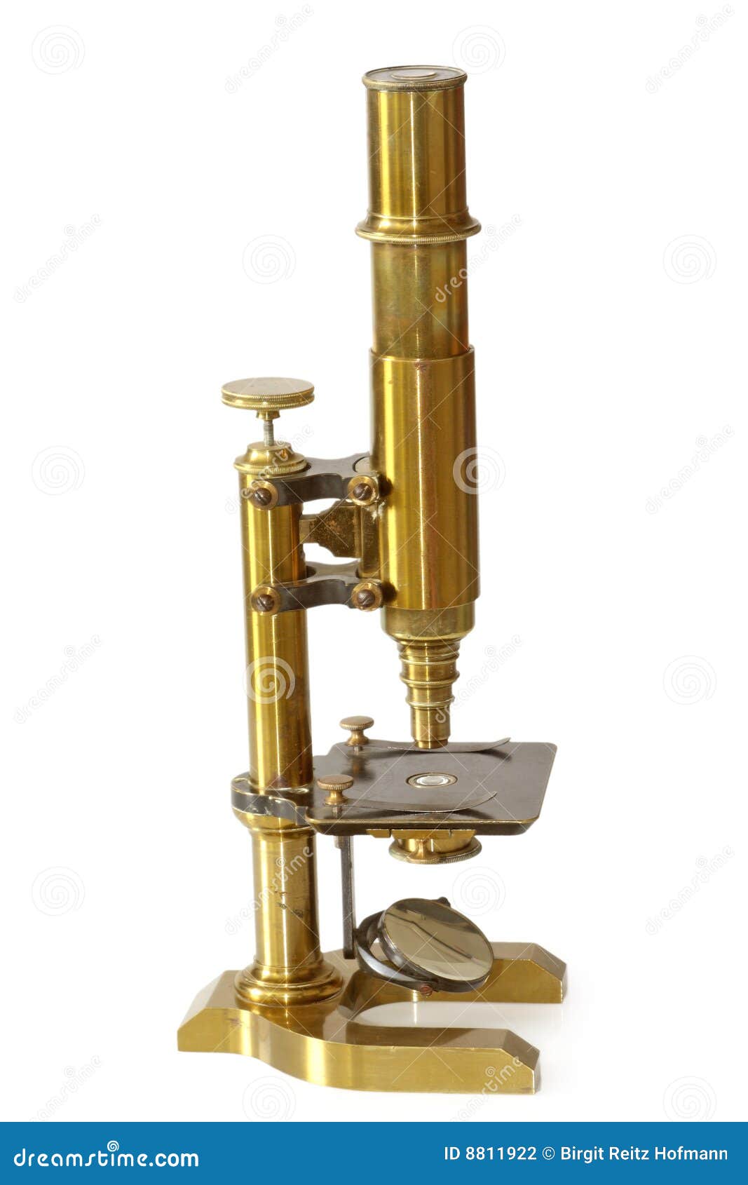 Vintage microscope stock photo. Image of influenza, medical - 8811922