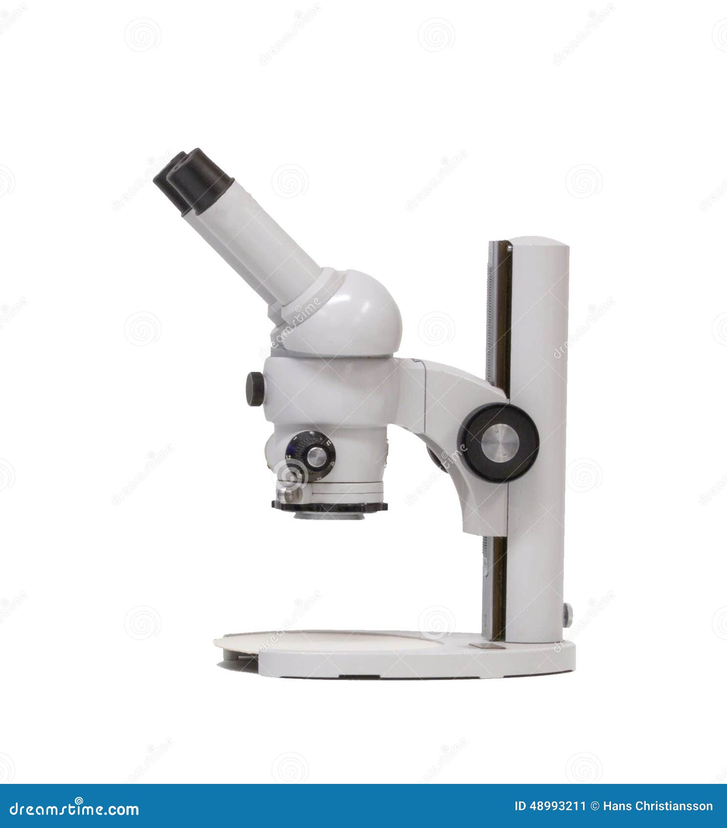 Vintage Microscope, Basic Model Stock Image - Image of biotechnology ...