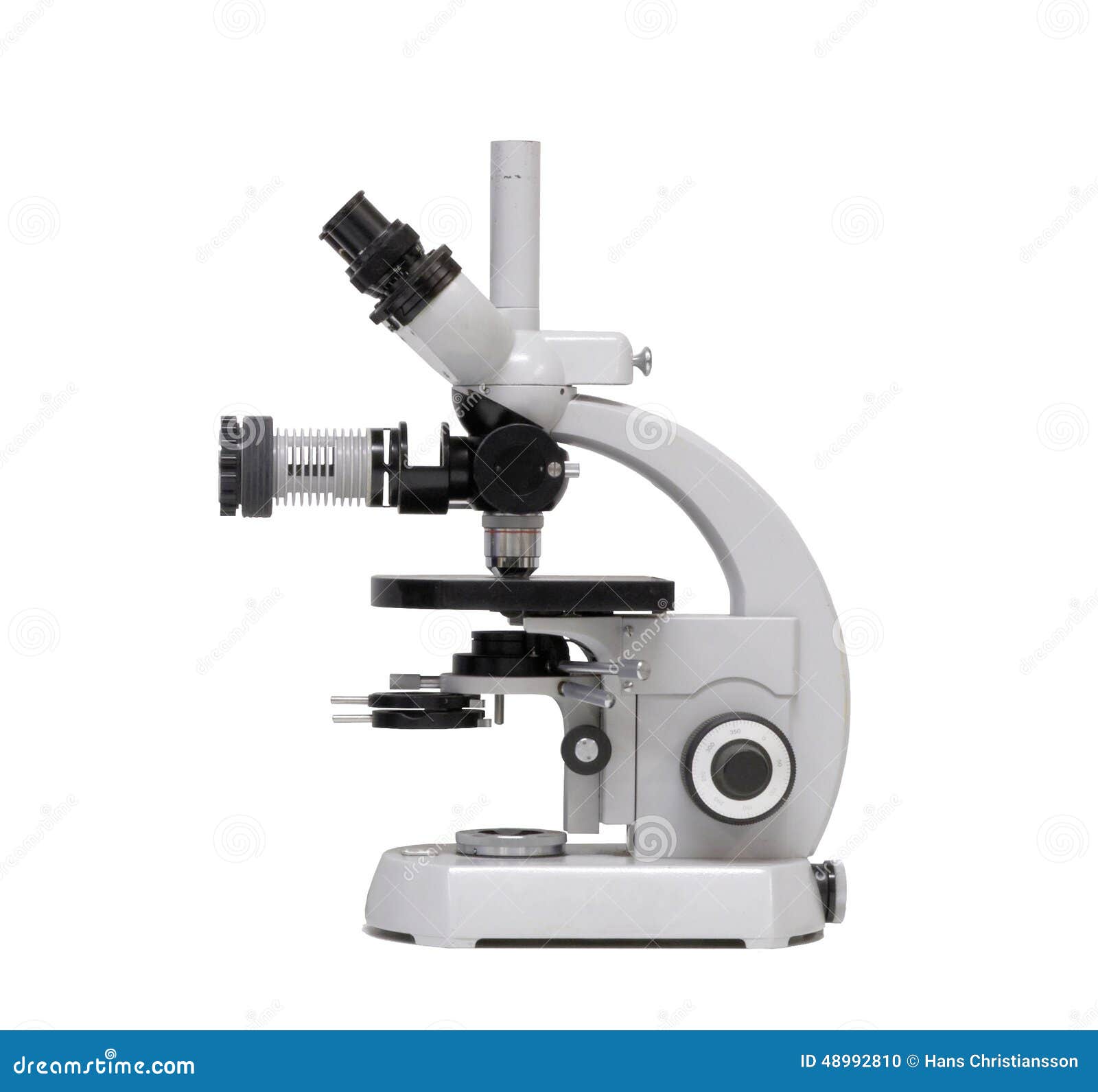Vintage Microscope Old Warn Microscope Royalty-Free Stock Photography ...