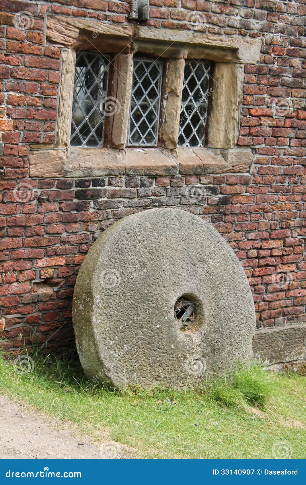 Vintage Mill Stone. stock image. Image of wheel, grey - 33140907