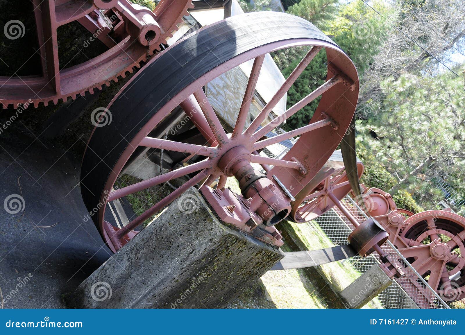 Vintage Mining Cart Brake Mechanism Royalty-Free Stock Photo ...