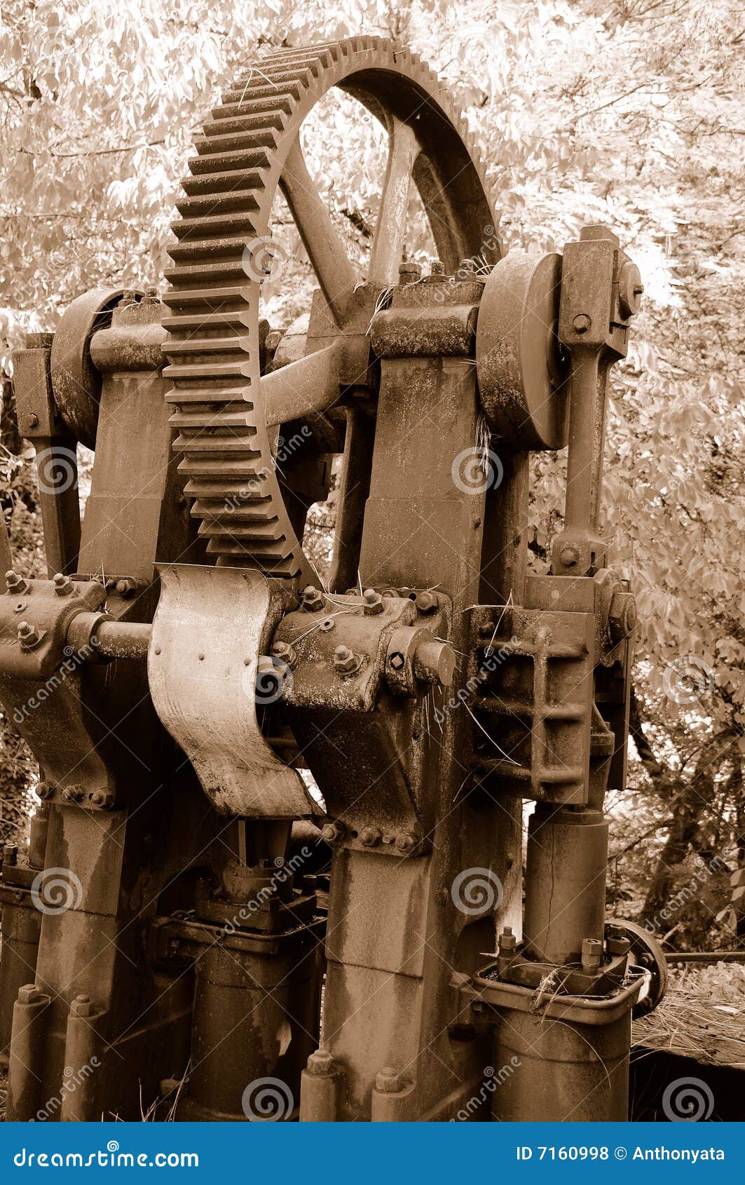 Vintage Mining Machine Gears 2 Stock Photo - Image of heavy ...