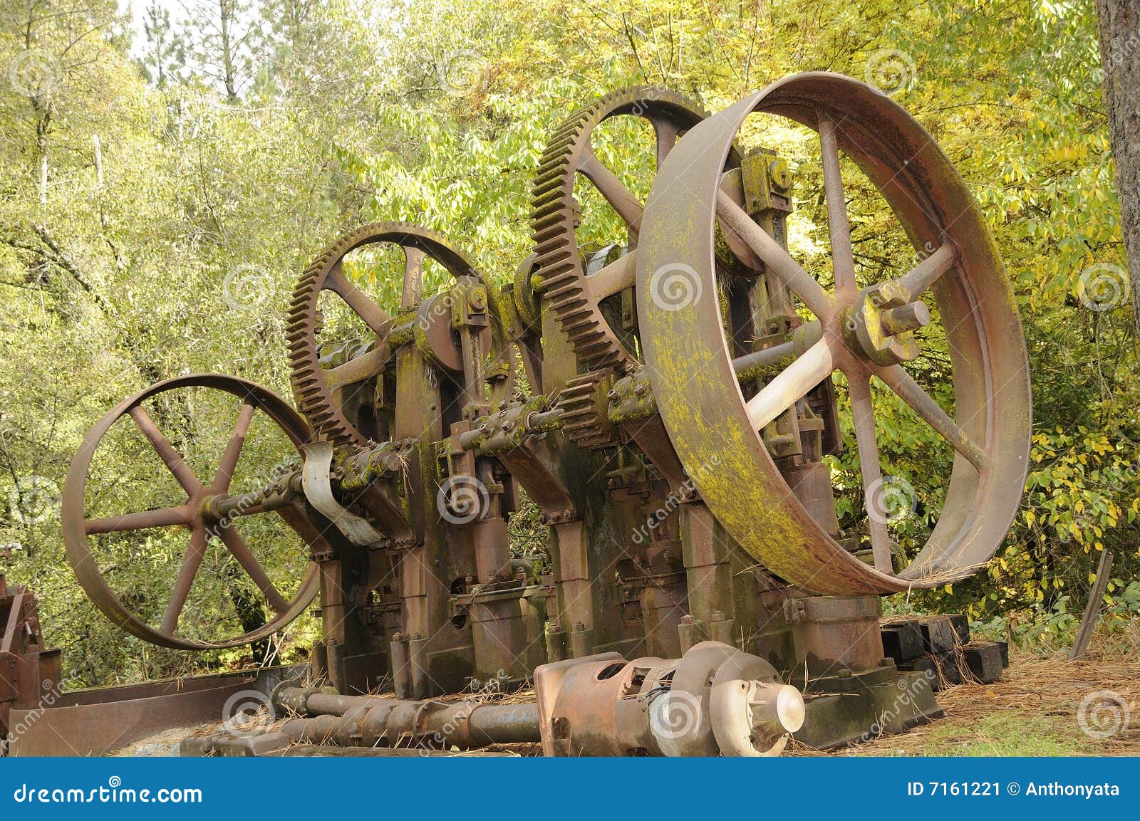 Vintage Mining Cart Brake Mechanism Royalty-Free Stock Photo ...