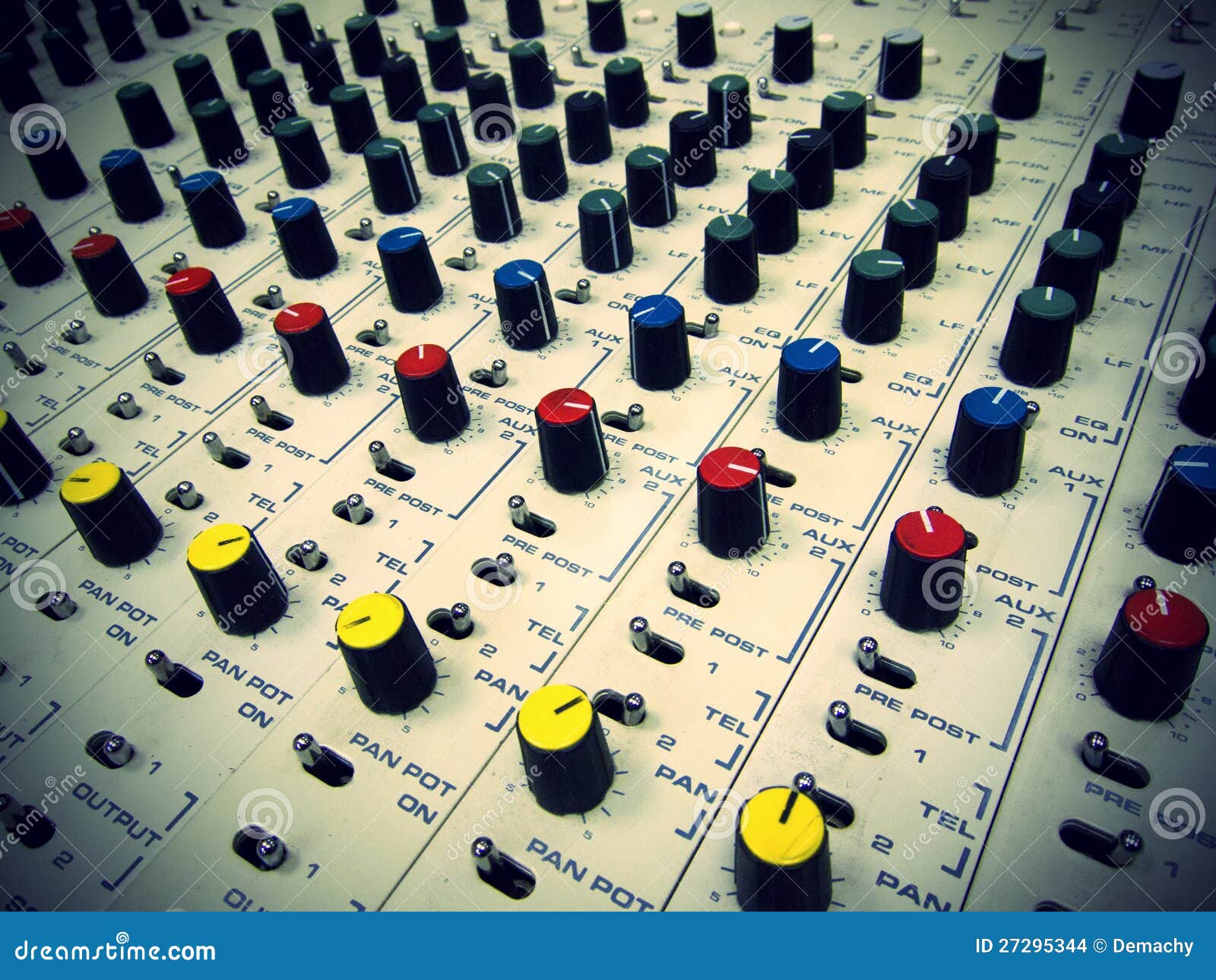 Vintage Mixer Board stock photo. Image of oldfashioned - 27295344