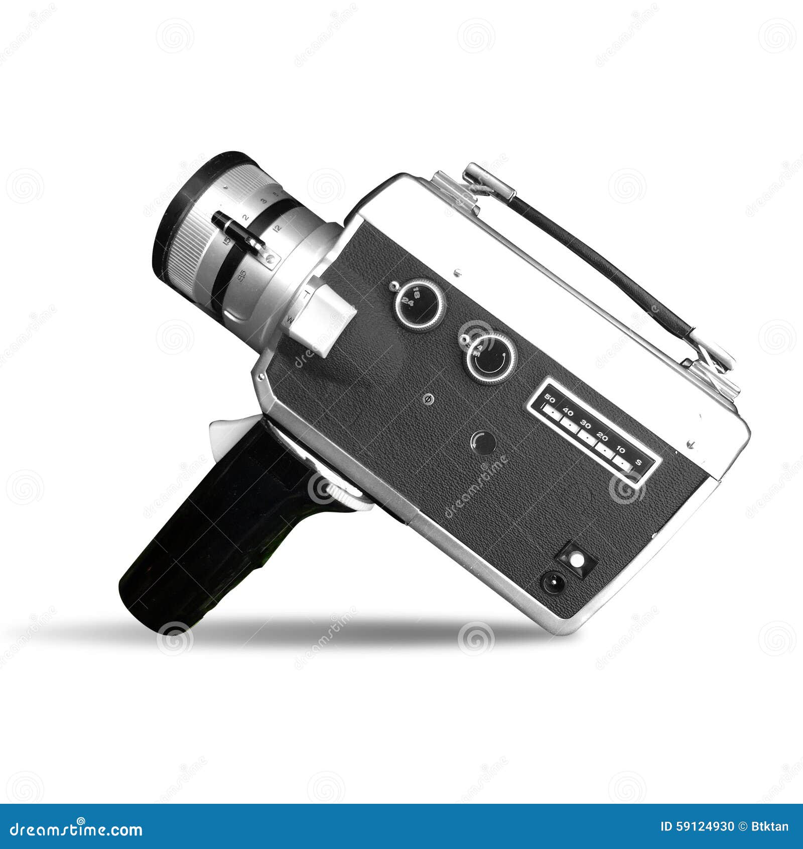 Vintage 8mm film camera stock photo. Image of motion - 59124930