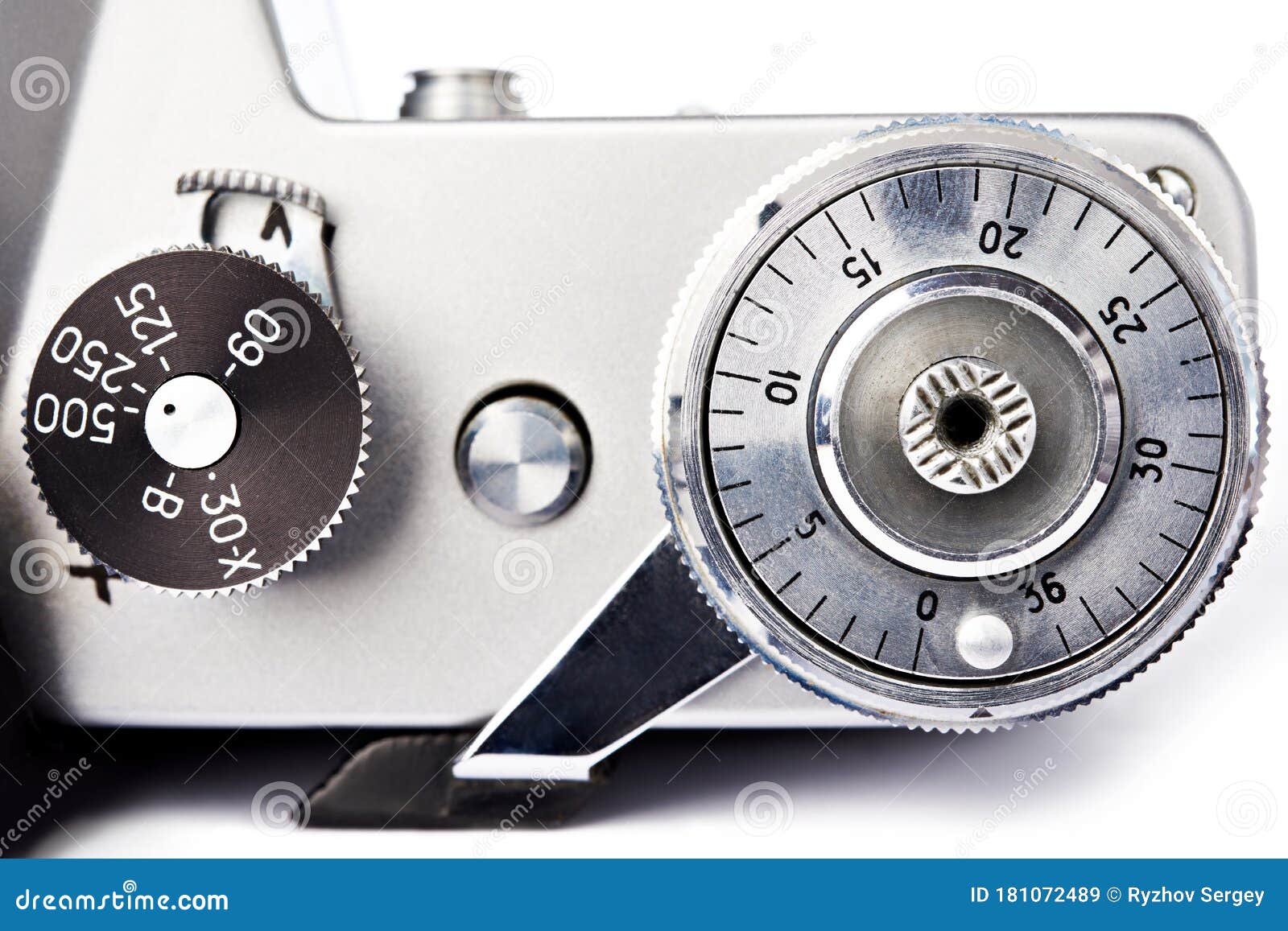 Vintage 35 Mm SLR Camera Isolated White Stock Image - Image of isolated ...
