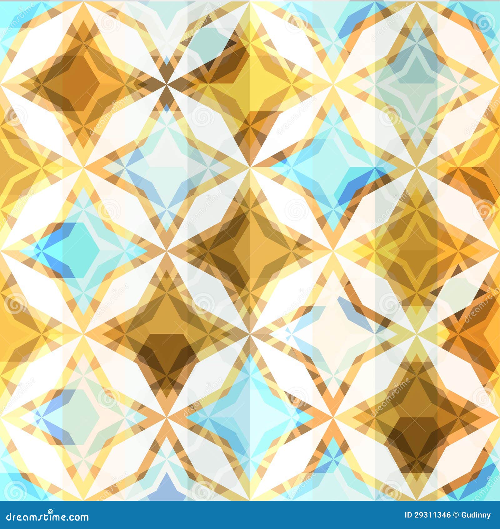 Vintage Mosaic Star Seamless Stock Vector - Illustration of lighting ...