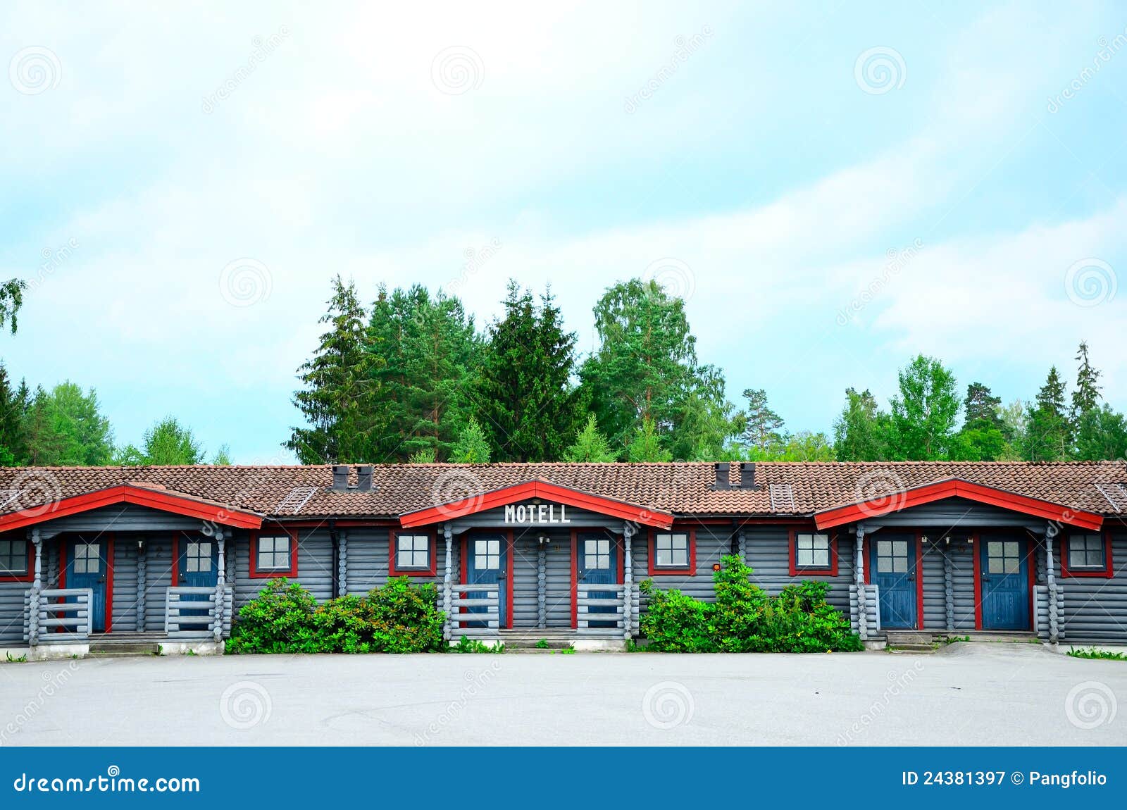 Vintage motel stock image. Image of retro, scandinavia - 24381397