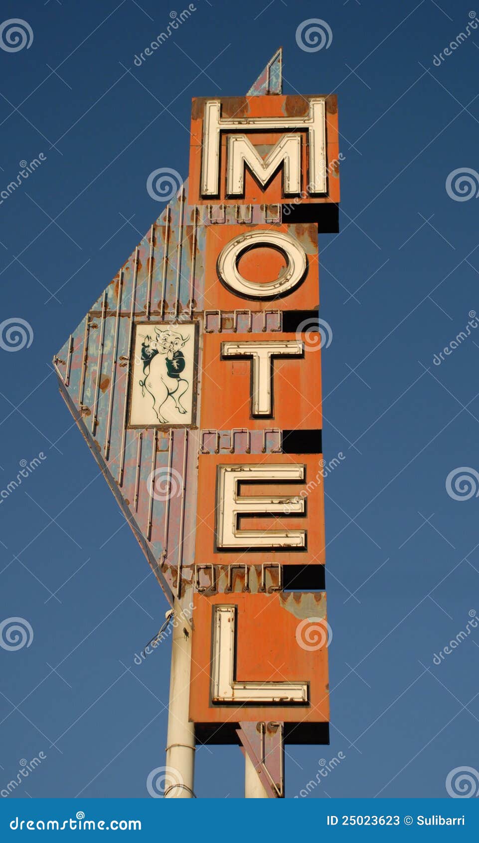 Vintage Motel Sign stock image. Image of peeling, sign - 25023623