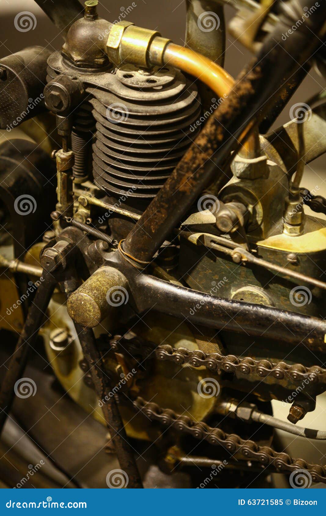 Vintage motorcycle engine stock image. Image of motorcycle - 63721585