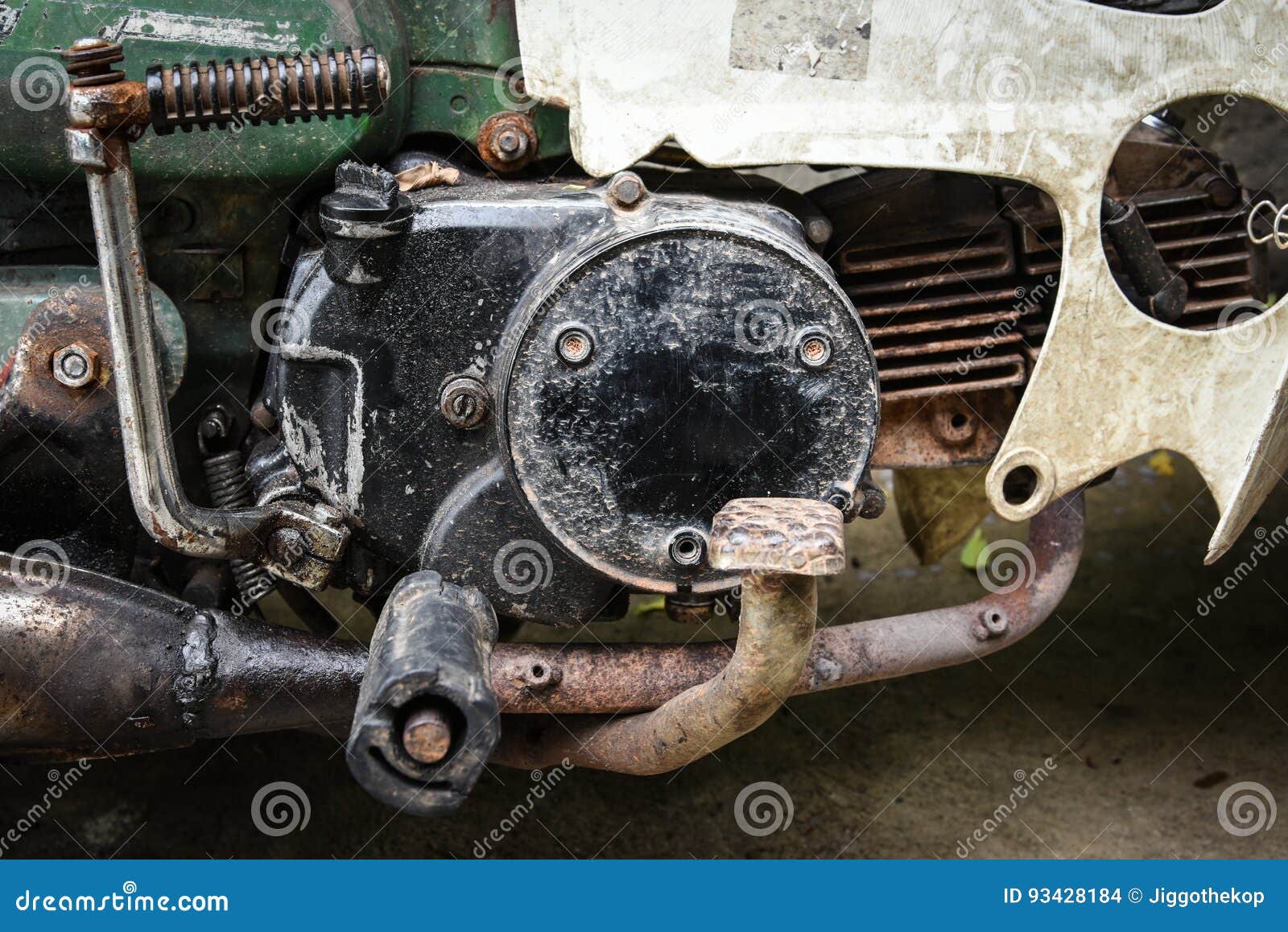 Vintage Motorcycle Engine Grungy Style Stock Photo - Image of grunge ...