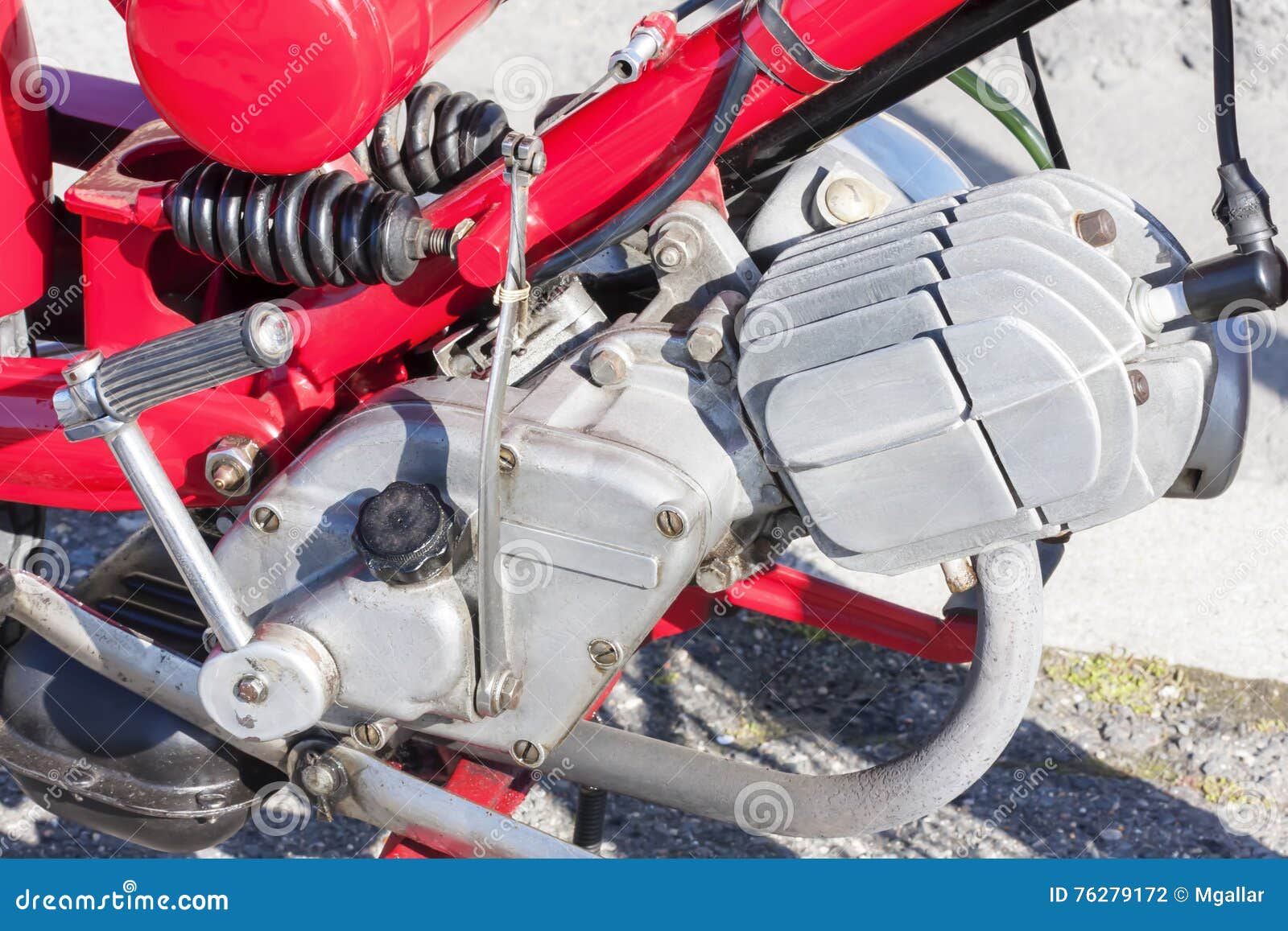 Vintage Motorcycle Engine Parts Stock Photo - Image of mechanics ...