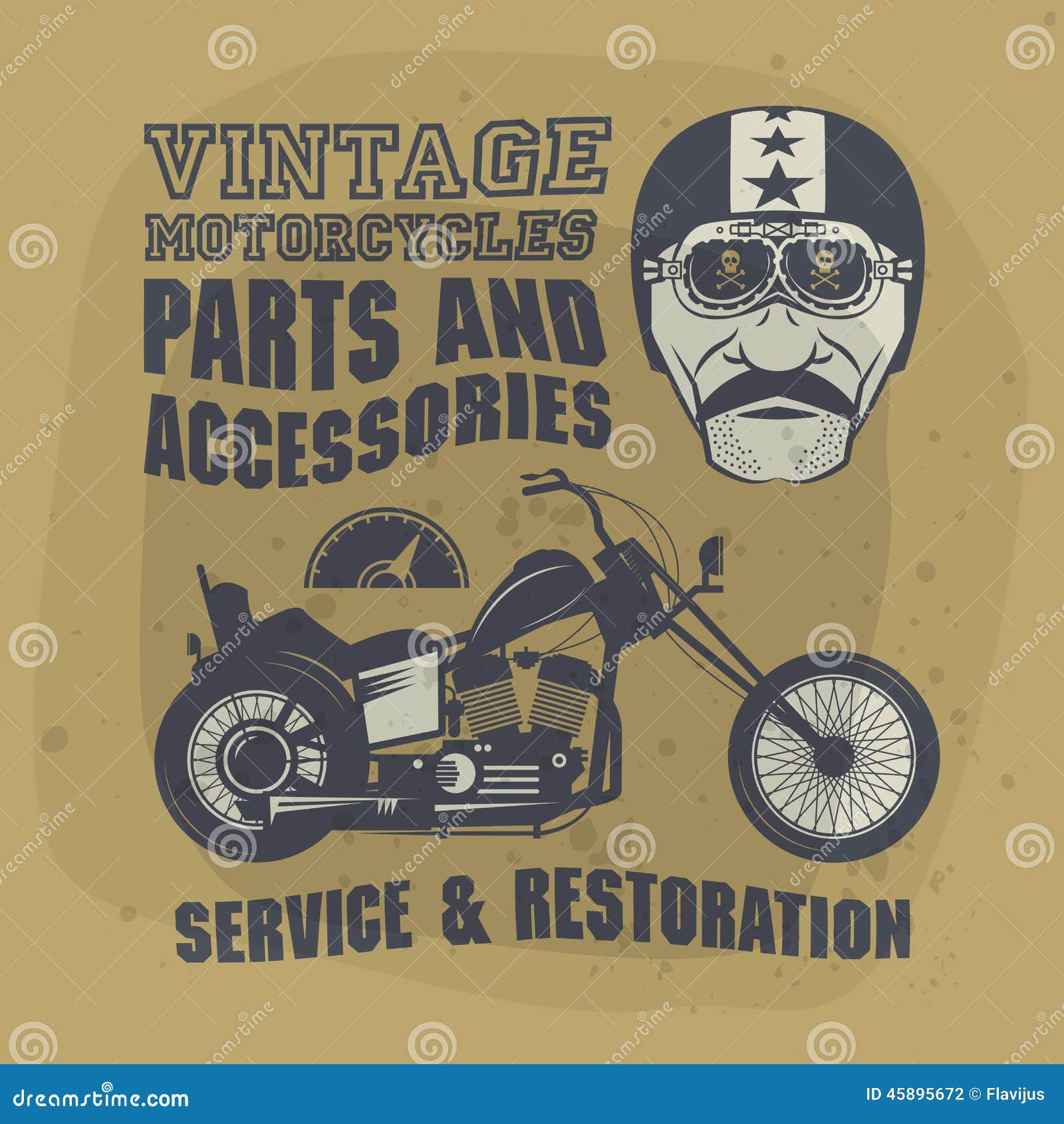Vintage Motorcycle label stock vector. Illustration of automotive ...