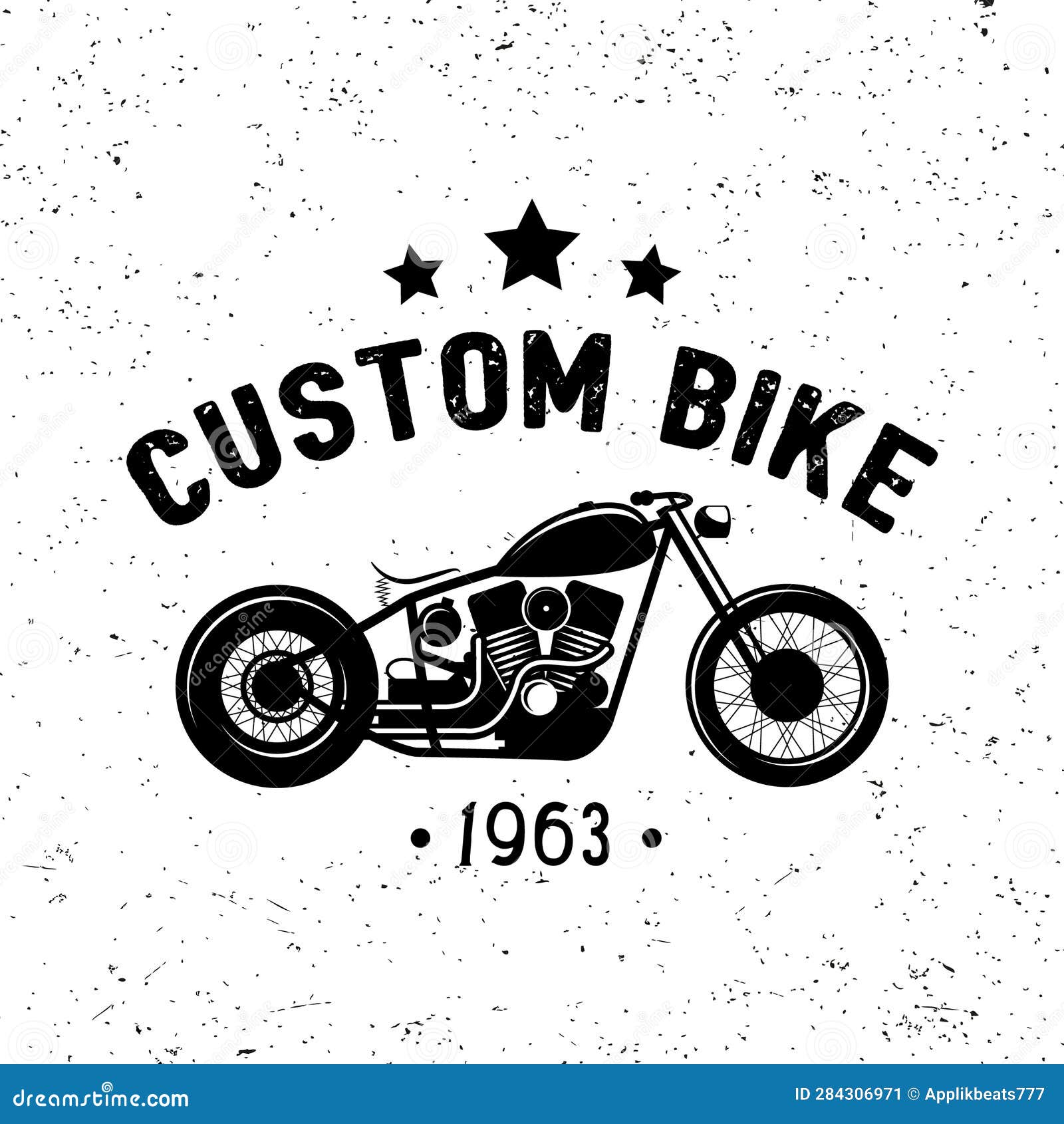 Vintage Motorcycle Logo, Bage, Emblem. Custom Bike Stock Vector ...