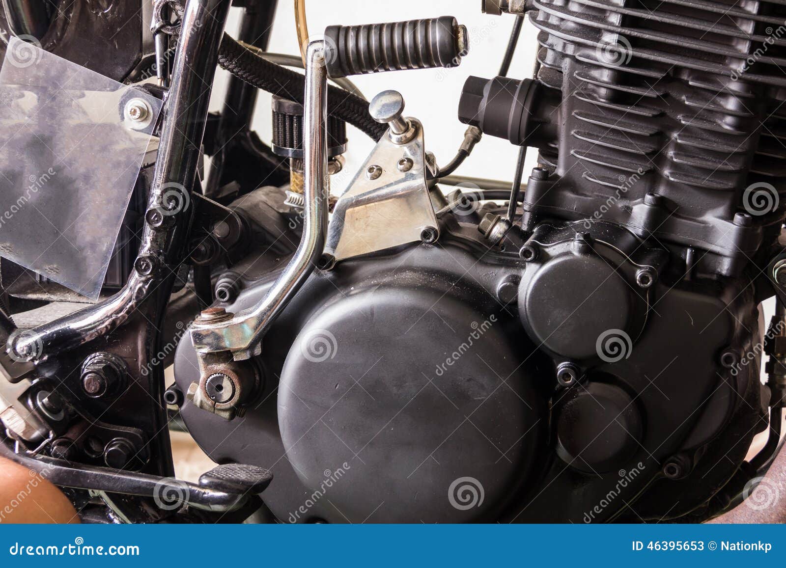 Vintage Motorcycle machine stock image. Image of chrome - 46395653