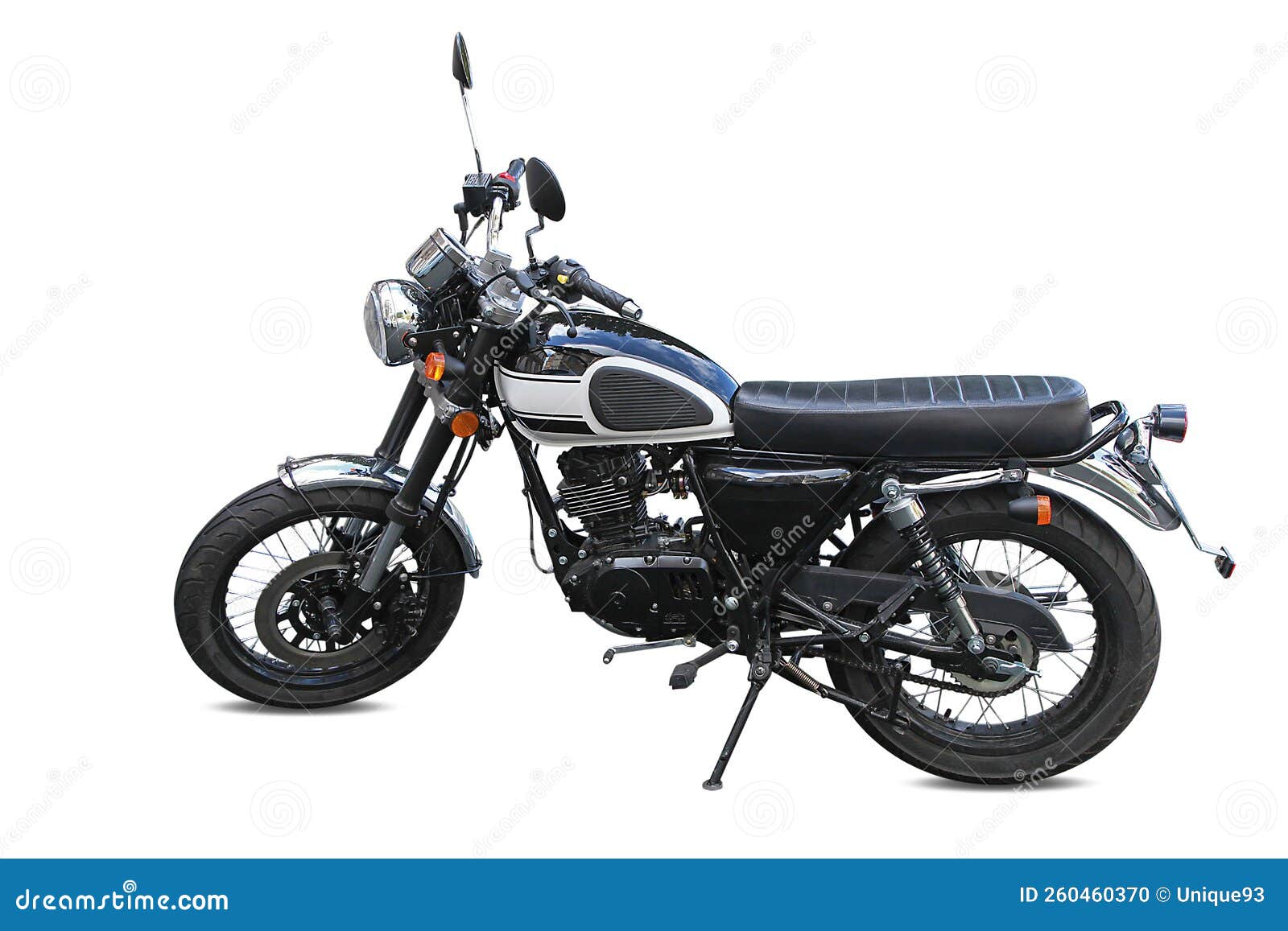 Vintage motorcycle stock photo. Image of background - 260460370