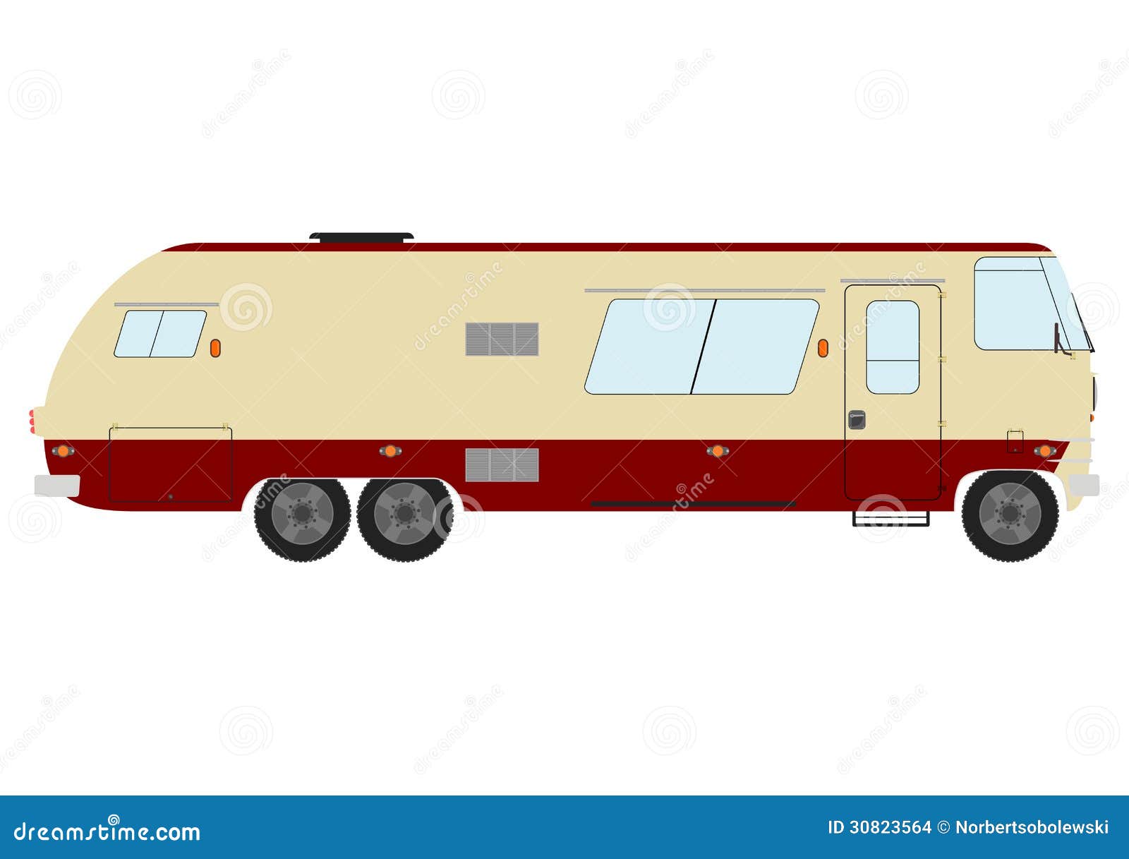 Motorhome Ride Isolated Cartoon Vector Illustration Set | CartoonDealer ...