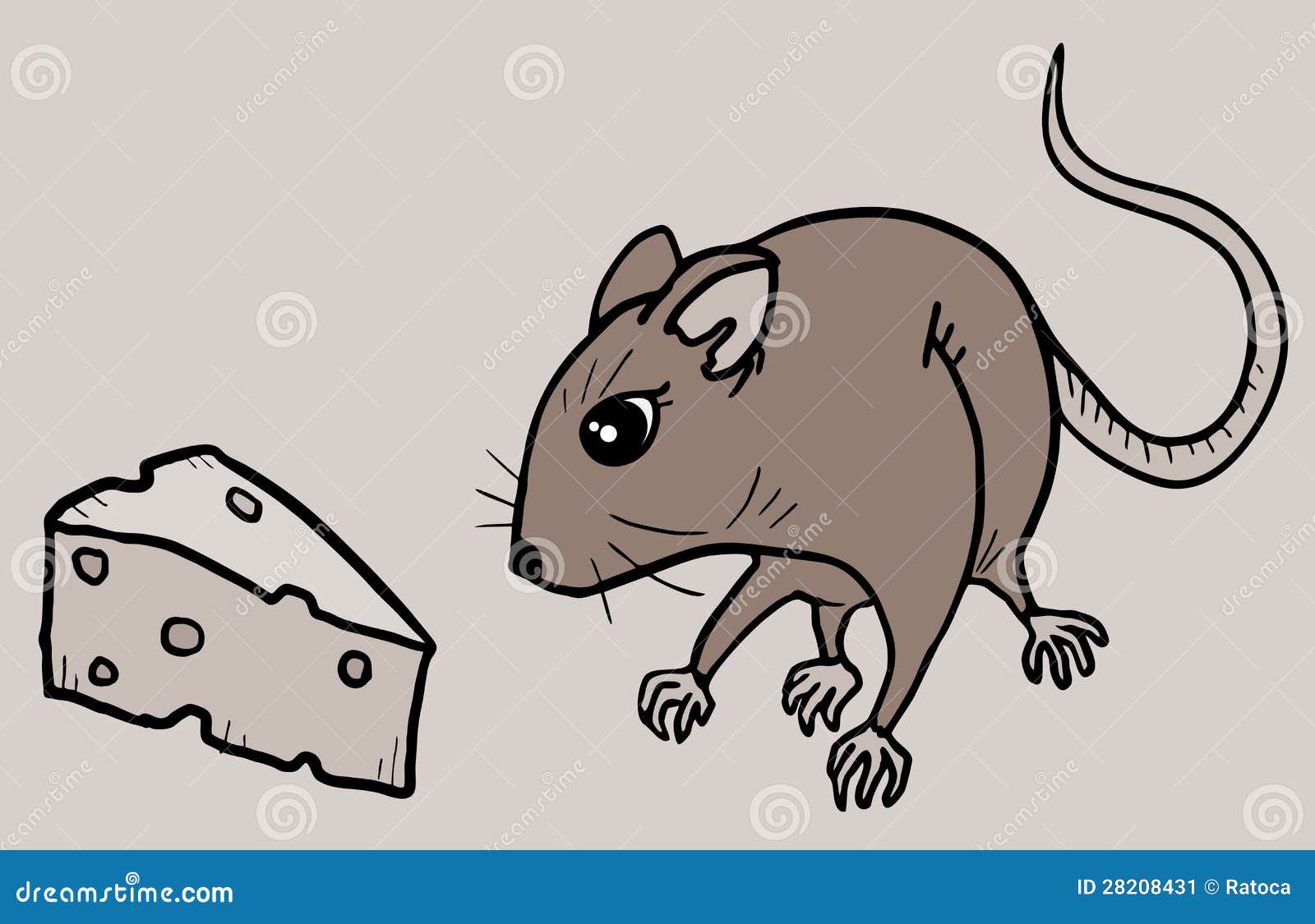Vintage mouse stock vector. Illustration of animal, rodent - 28208431