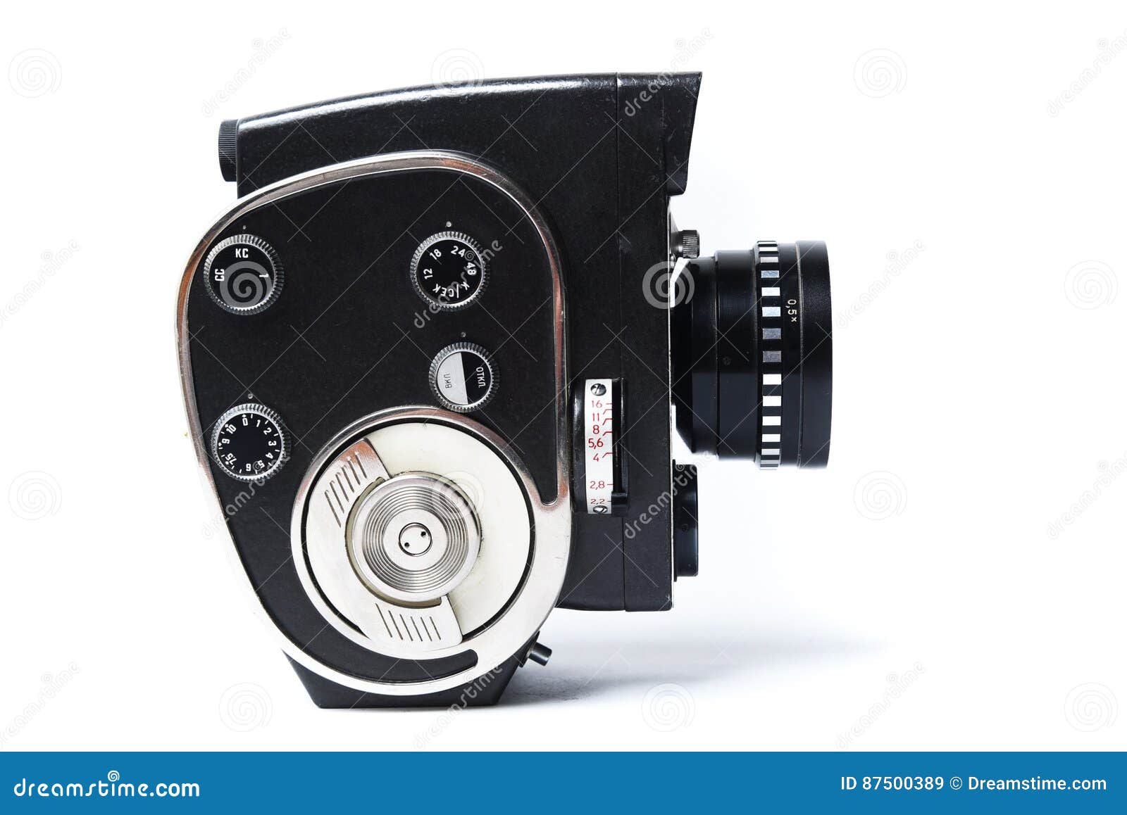 Vintage movie camera stock image. Image of object, cine - 87500389