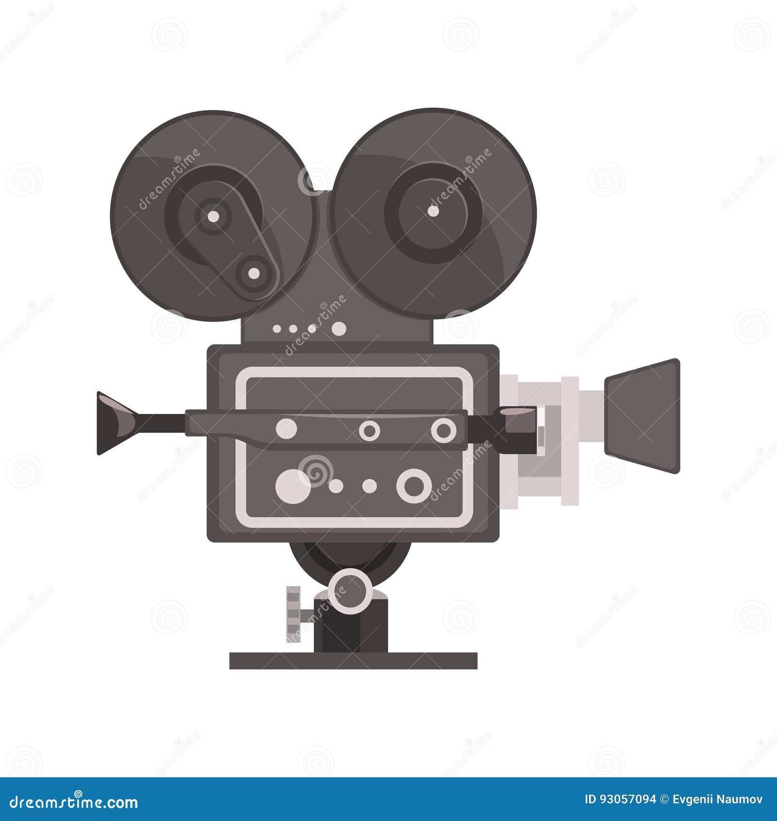 Vintage Movie Camera Vector Illustration Stock Vector - Illustration of ...