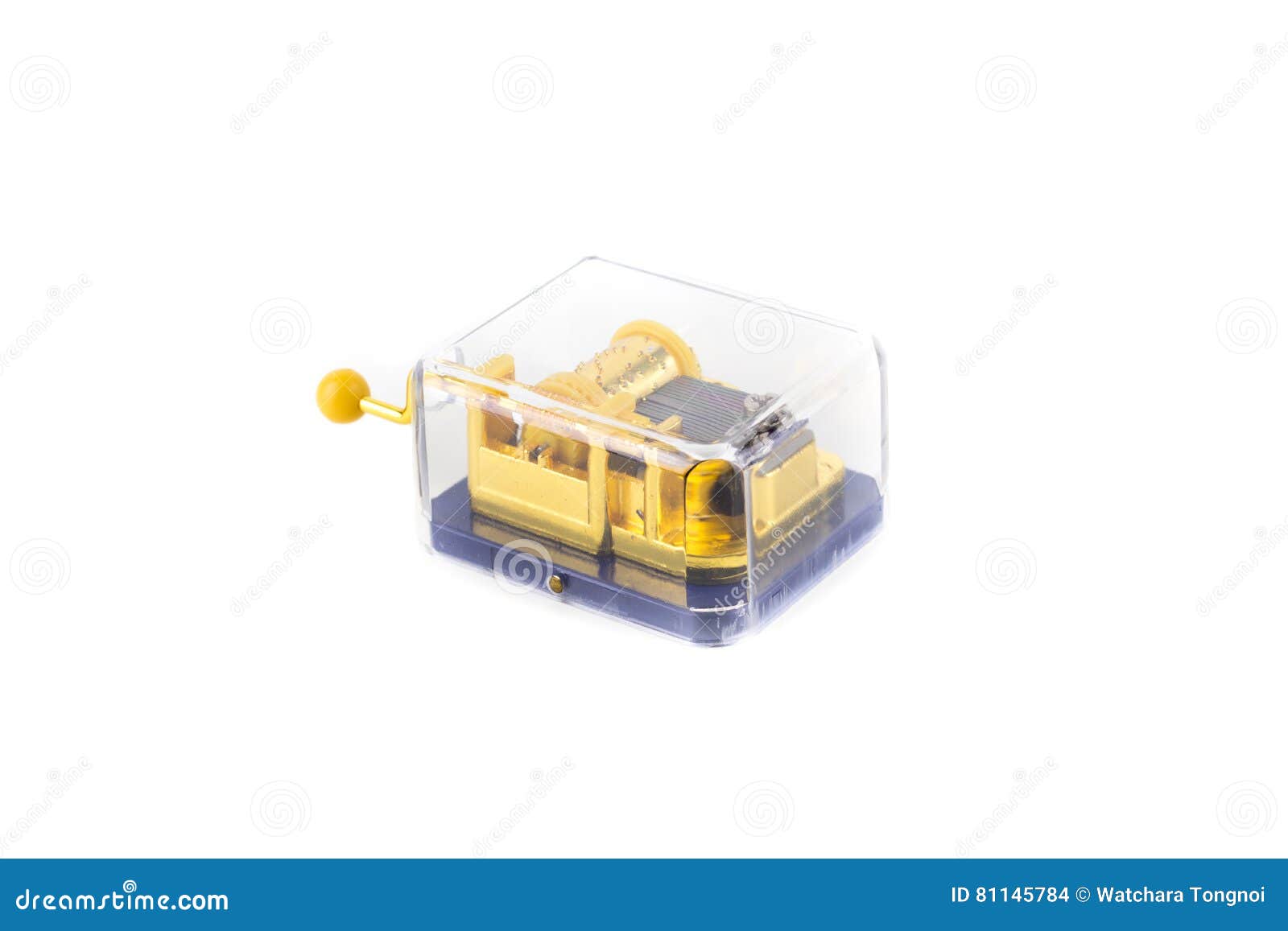 Vintage music box isolated stock photo. Image of gold - 81145784