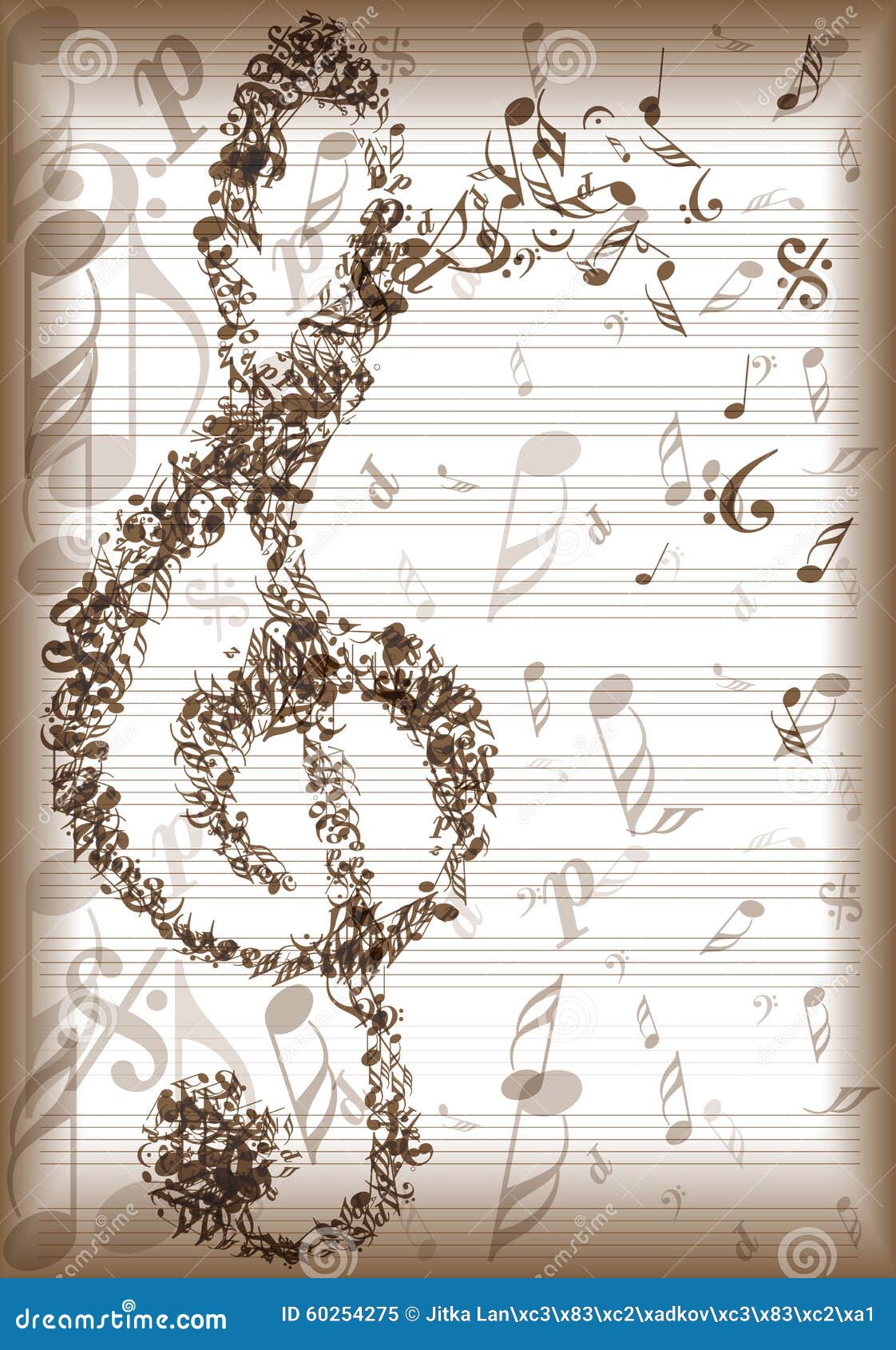 Retro Music Notes