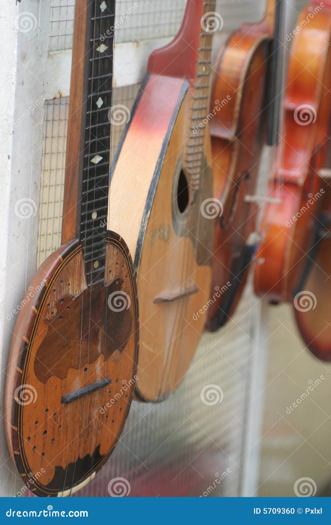 Vintage Musical Instruments Stock Photo - Image of graphic, lyric: 5709360