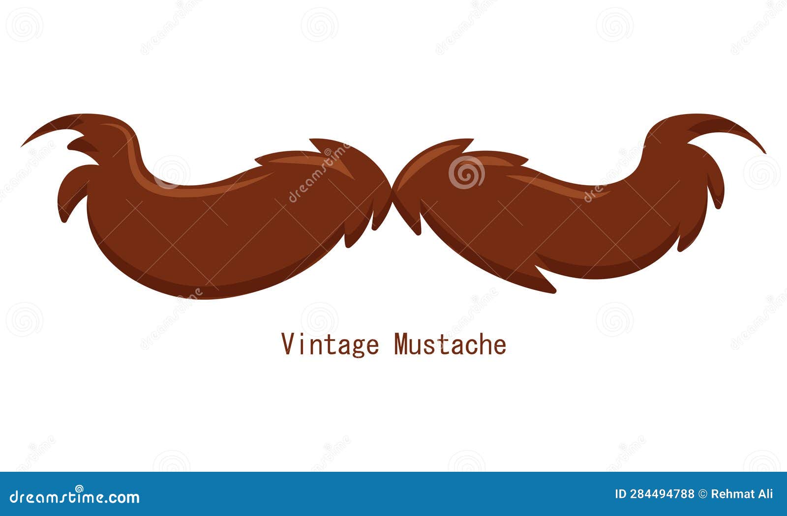 Vintage Mustache Man With Officer Uniform Hat For World War Army ...