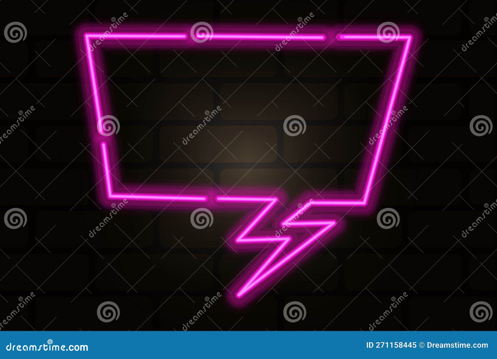 Vintage Neon Message. Text Message. Dialog, Chat Speech Bubble. Vector ...